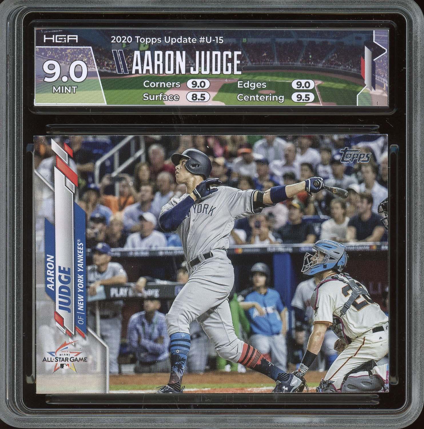 Aaron Judge 2020 Topps Update Card #15 HGA 9 | Auction of Champions