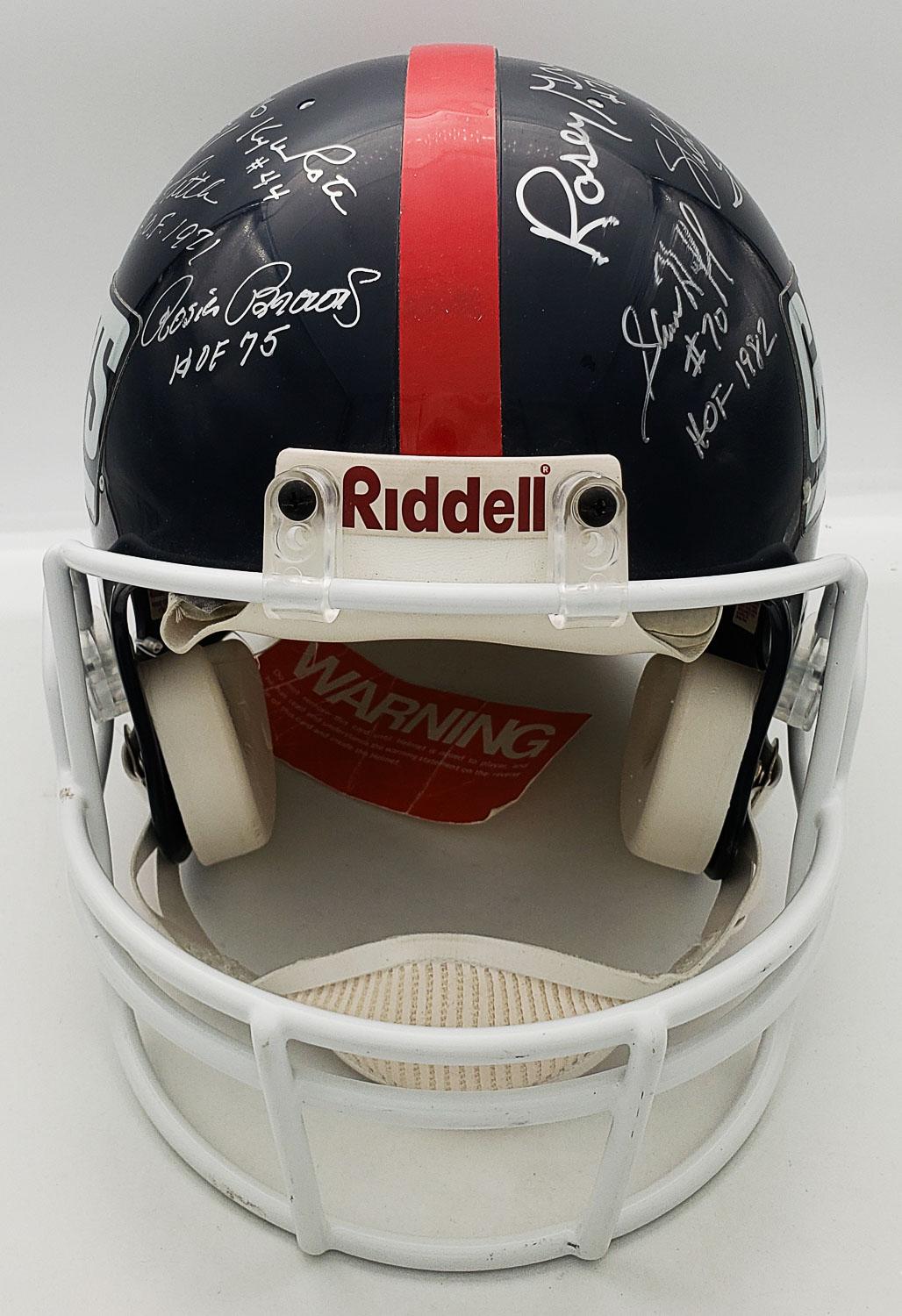 Authentic VSR-4 Helmet: NY Giants HoFers & Greats (18x) Signed Full Size New York Giants ...