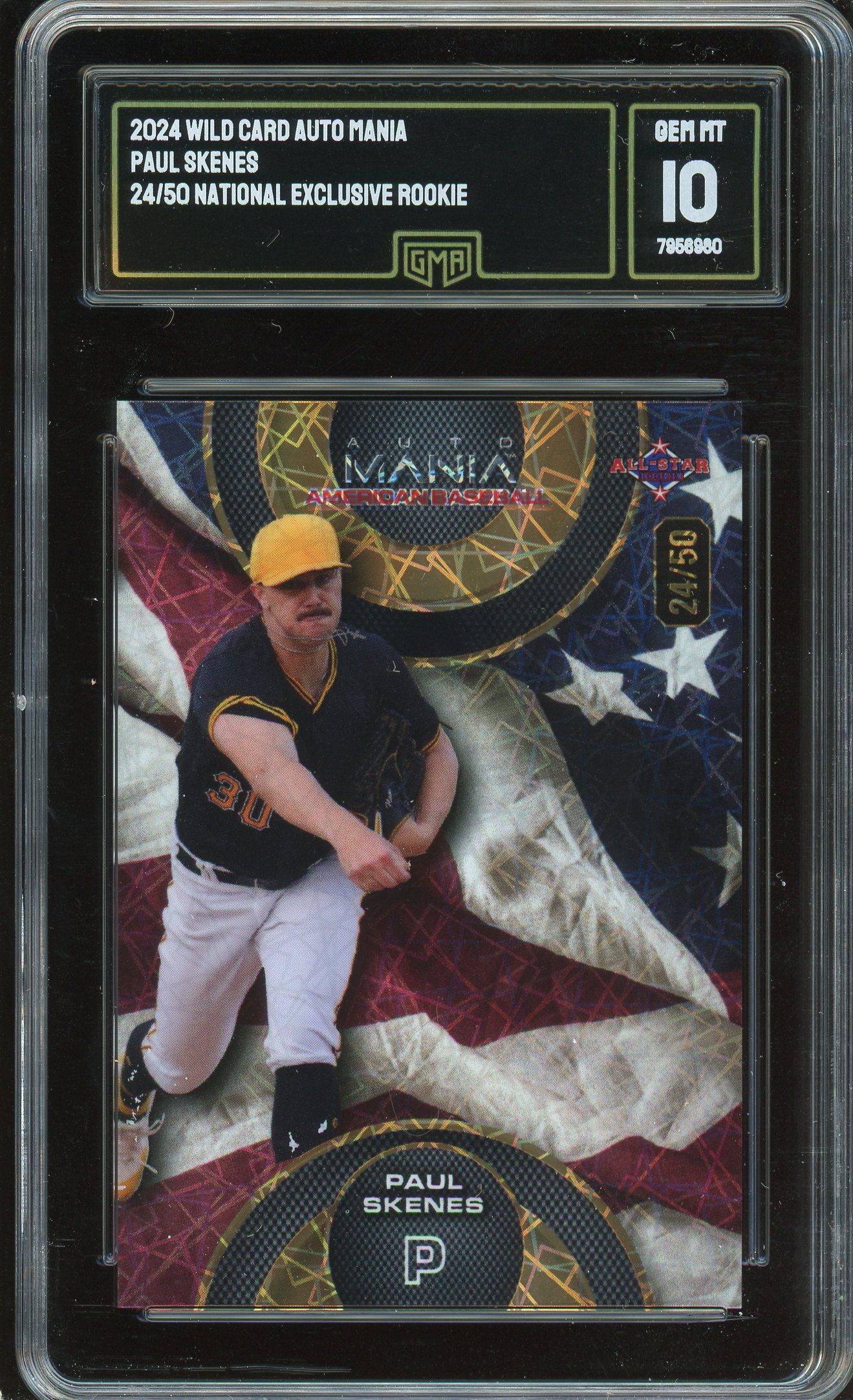 Paul Skenes 2024 Wild Card Auto Mania National Exclusive Rookie Card 24 ...
