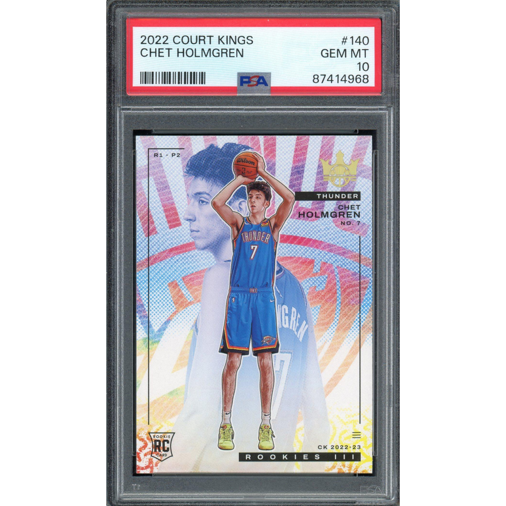 Chet Holmgren 2022 Panini Court Kings Rookie Card #140 PSA Gem Mint 10 ...