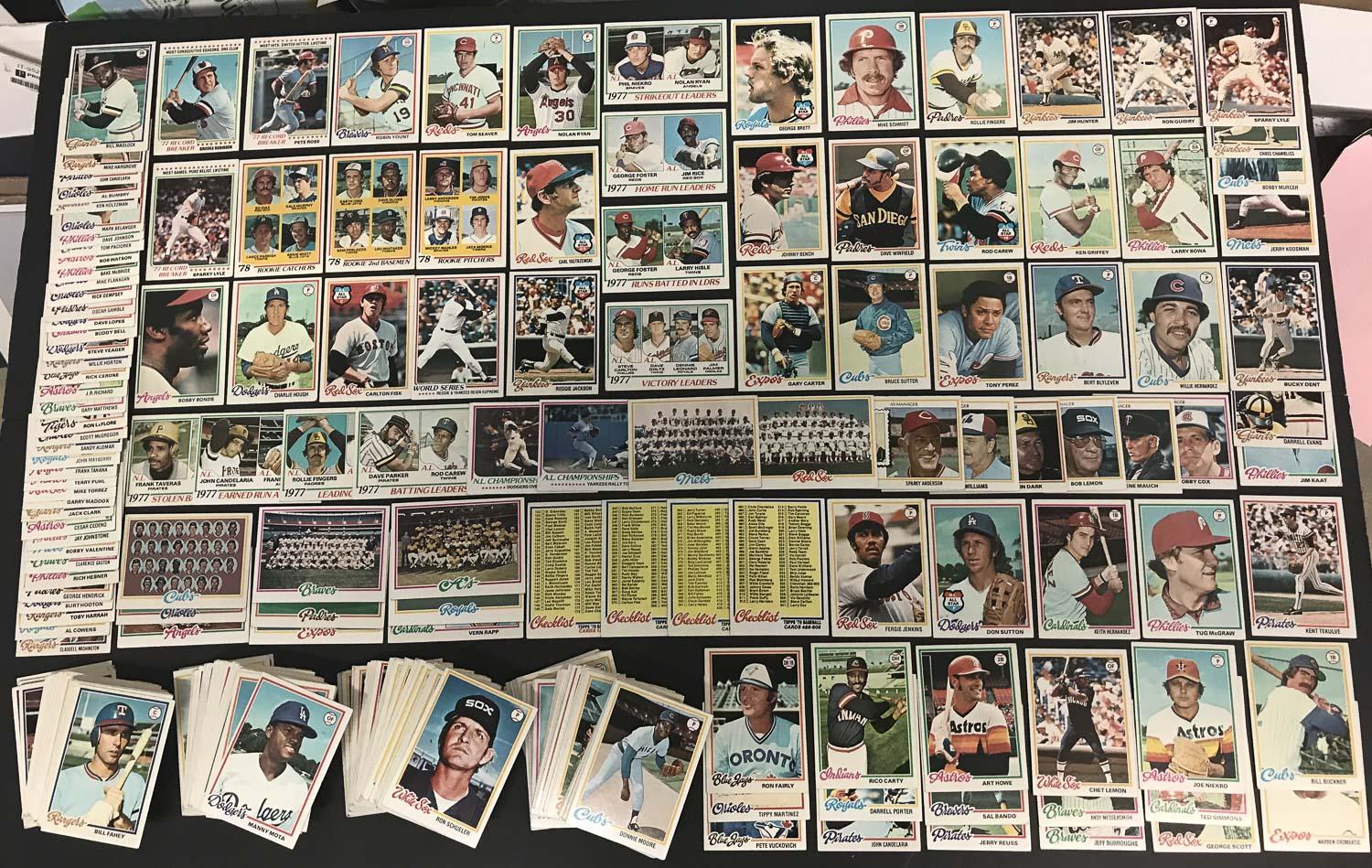 Lot of (410) 1978 Topps Baseball Cards : Cards Range #2-#726! - Loaded ...