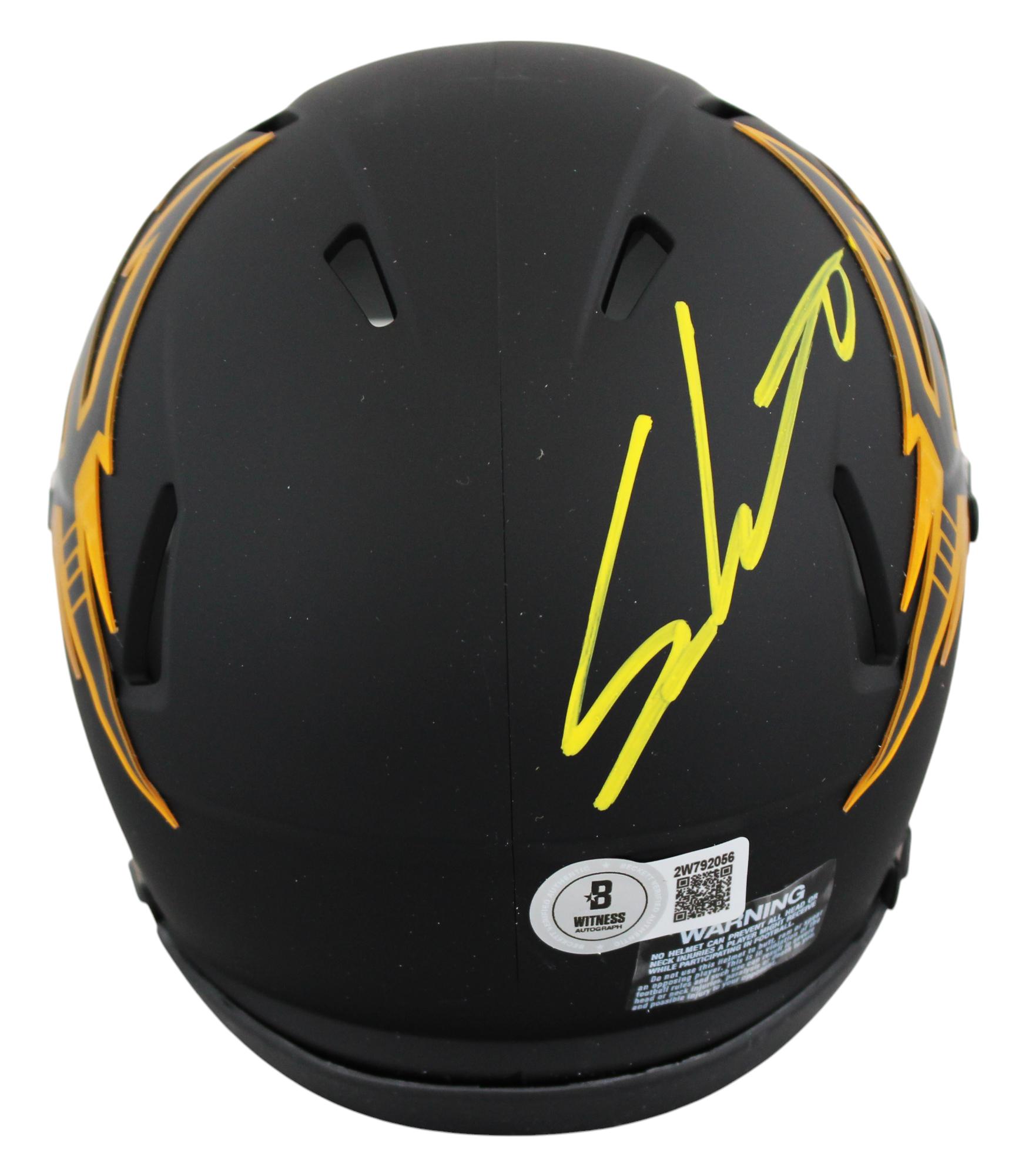 Sam Leavitt Signed Arizona State Sun Devils Speed Mini Helmet (Beckett ...