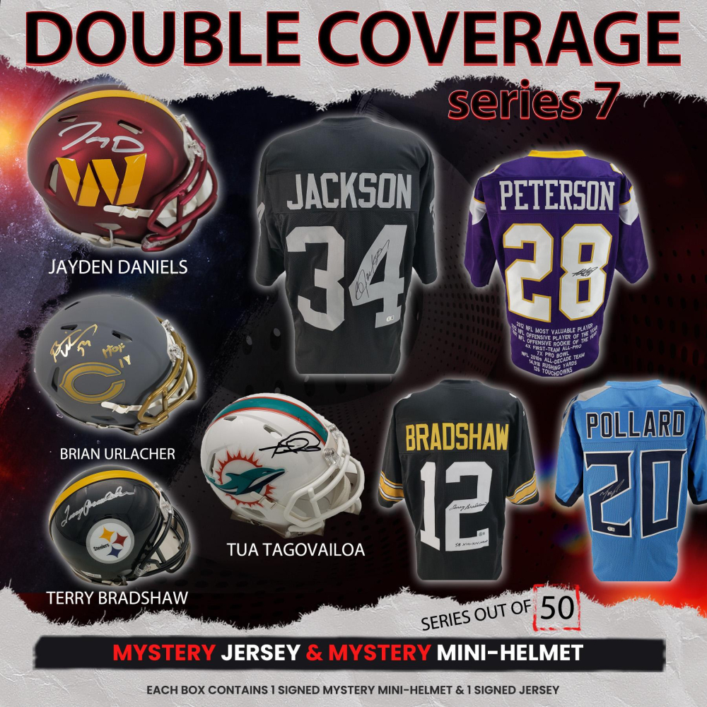 Double Coverage Mystery Box Series 7: 1 Signed Jersey & 1 Signed Mini ...