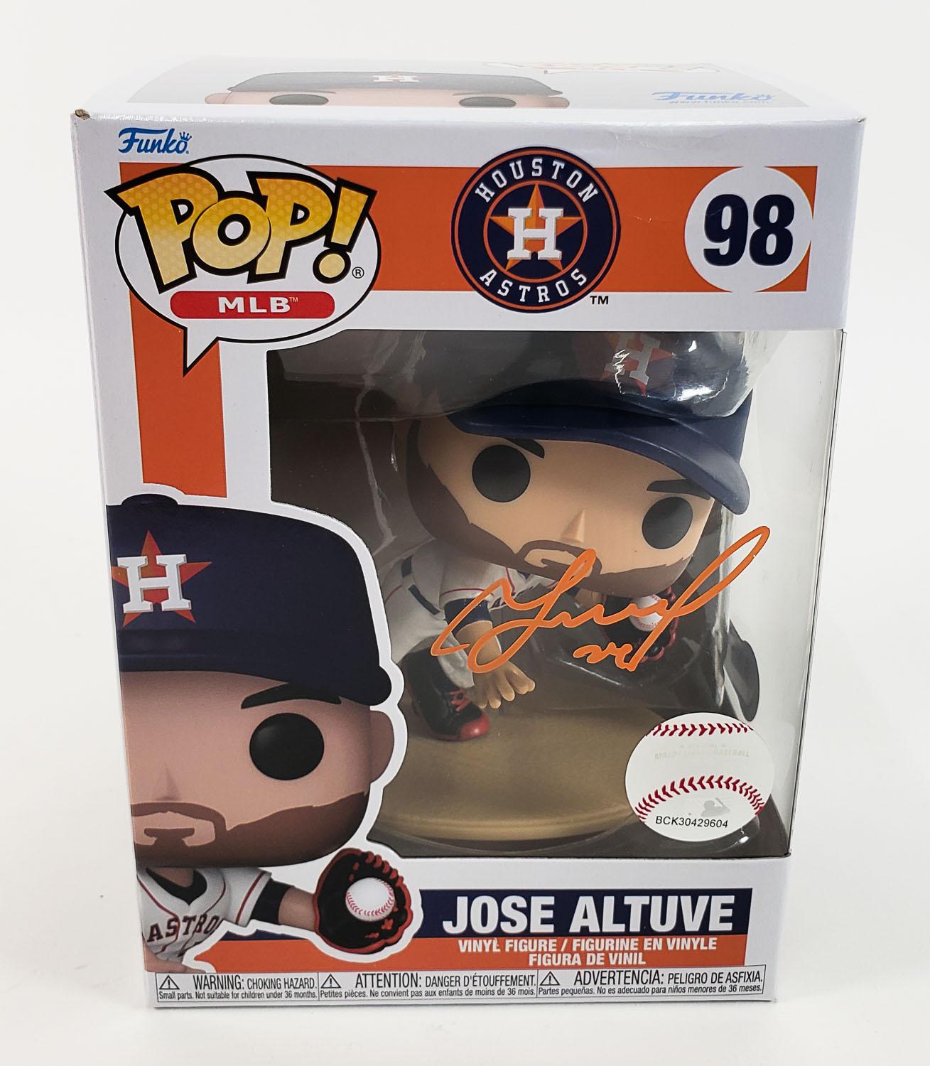 Jose Altuve Signed Houston Astros Funko Pop Vinyl Figurine (Beckett ...