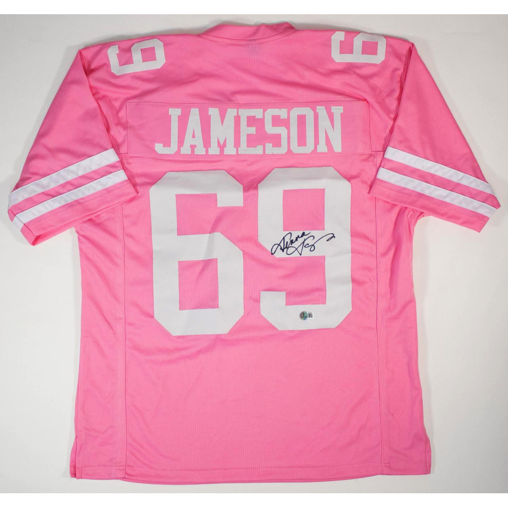 Jenna Jameson Signed Custom Pink Football Jersey (Beckett Certified ...