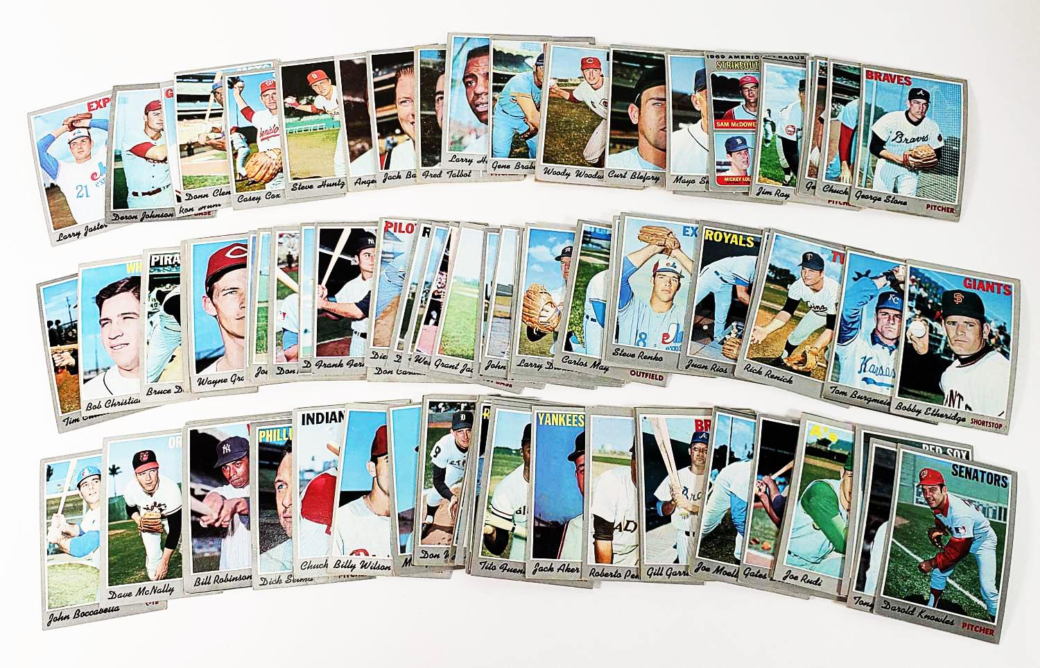 Lot of (100) 1970 Topps Baseball Cards | Auction of Champions
