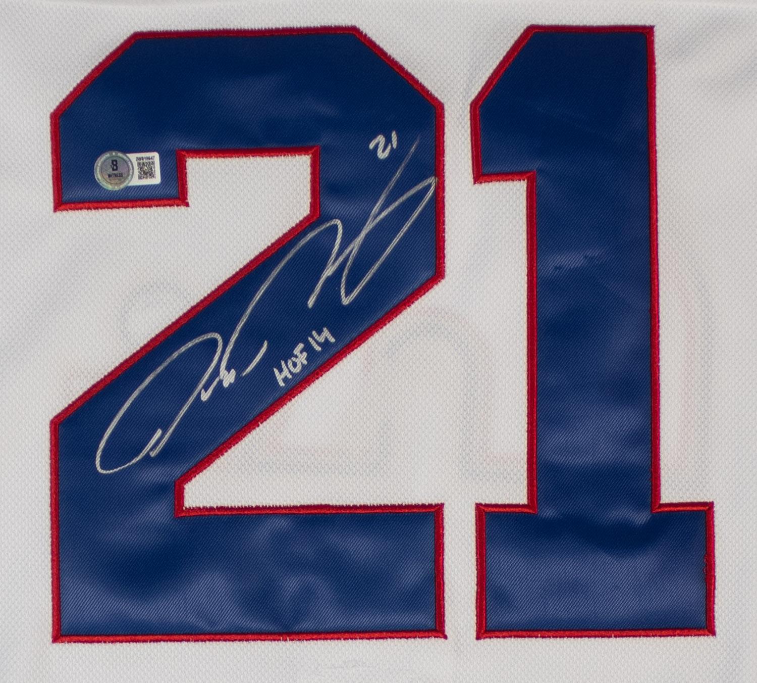 Peter Forsberg "HOF 14" Signed Quebec Nordiques Custom Jersey (Beckett ...