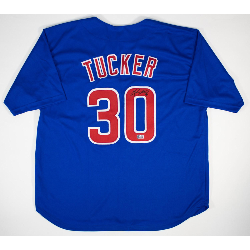 Kyle Tucker Signed Chicago Cubs 'King Tuck' Custom Jersey (Beckett ...