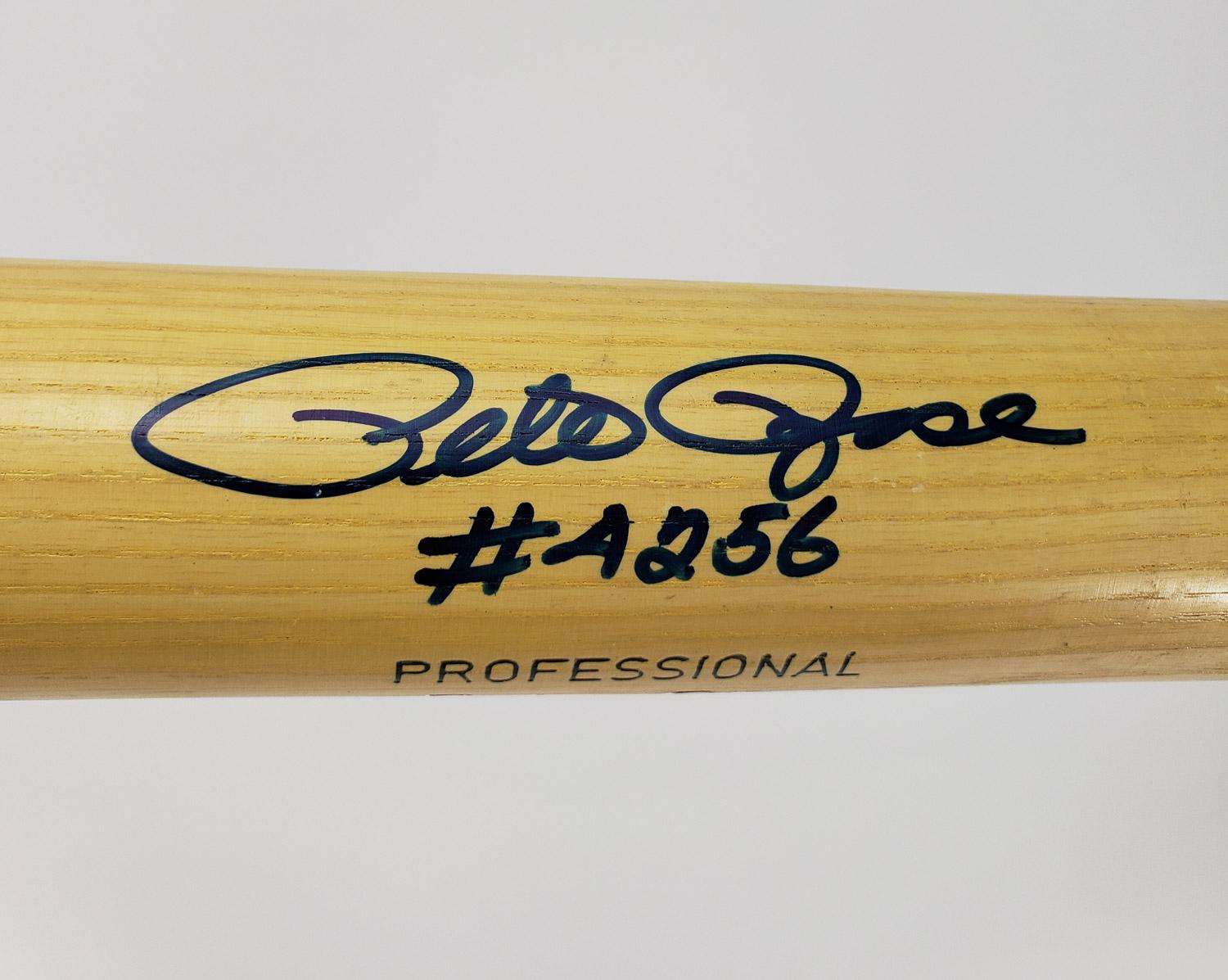 Pete Rose "#4256" Signed Adirondack Pete Rose Model 32.5 Inch Baseball ...