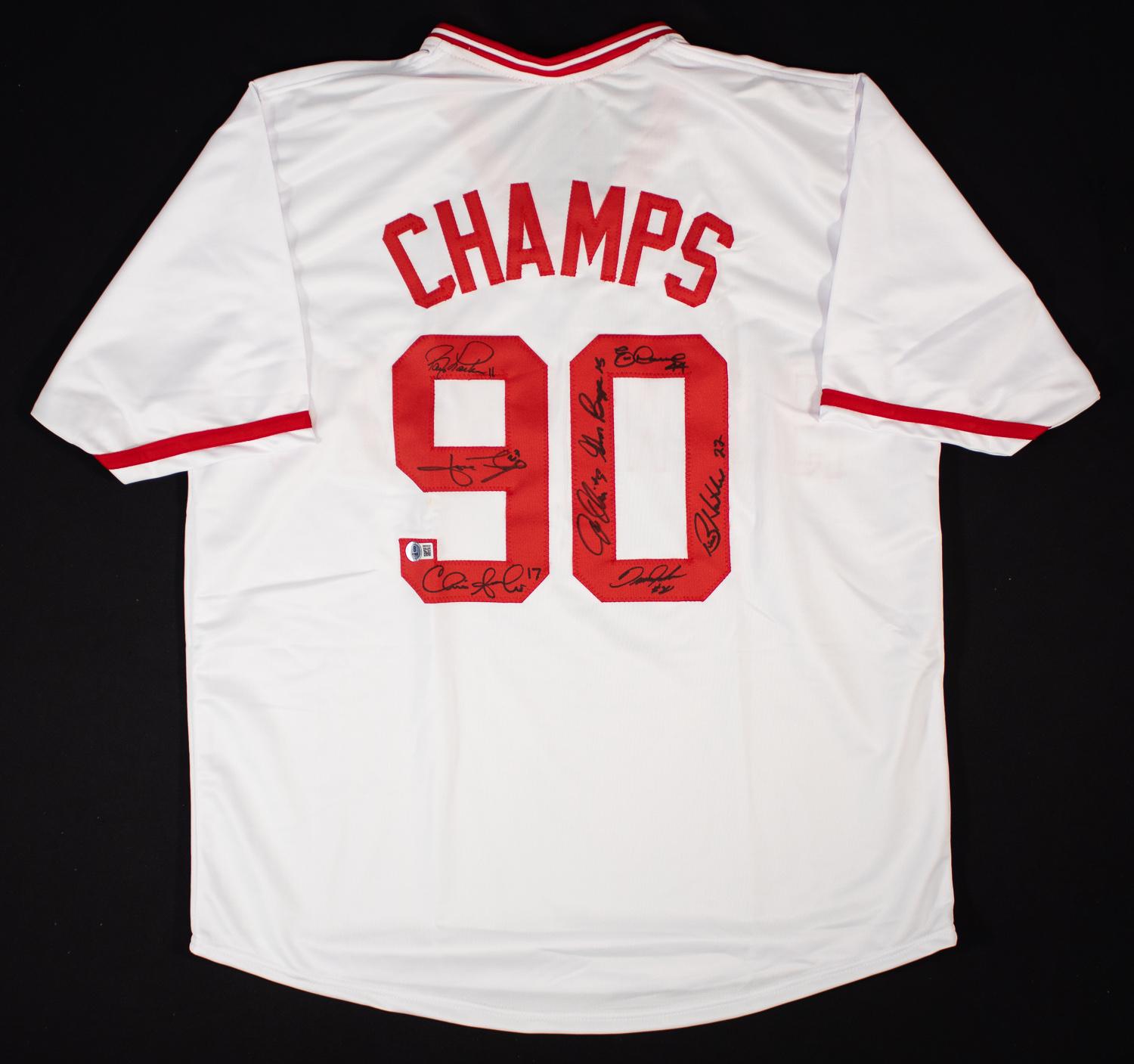 1990 WS Champion Reds (Barry Larkin, Jose Rijo, Chris Sabo, Eric Davis ...