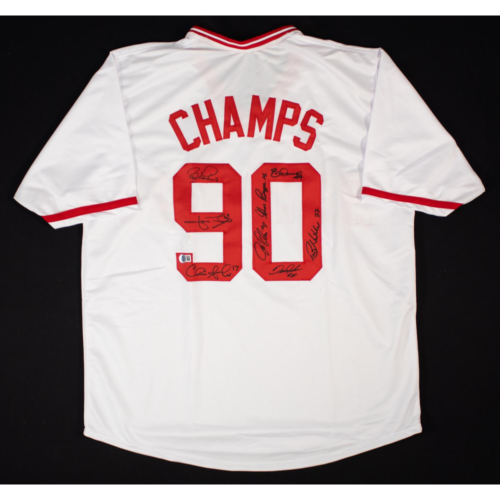 1990 WS Champion Reds (Barry Larkin, Jose Rijo, Chris Sabo, Eric Davis ...