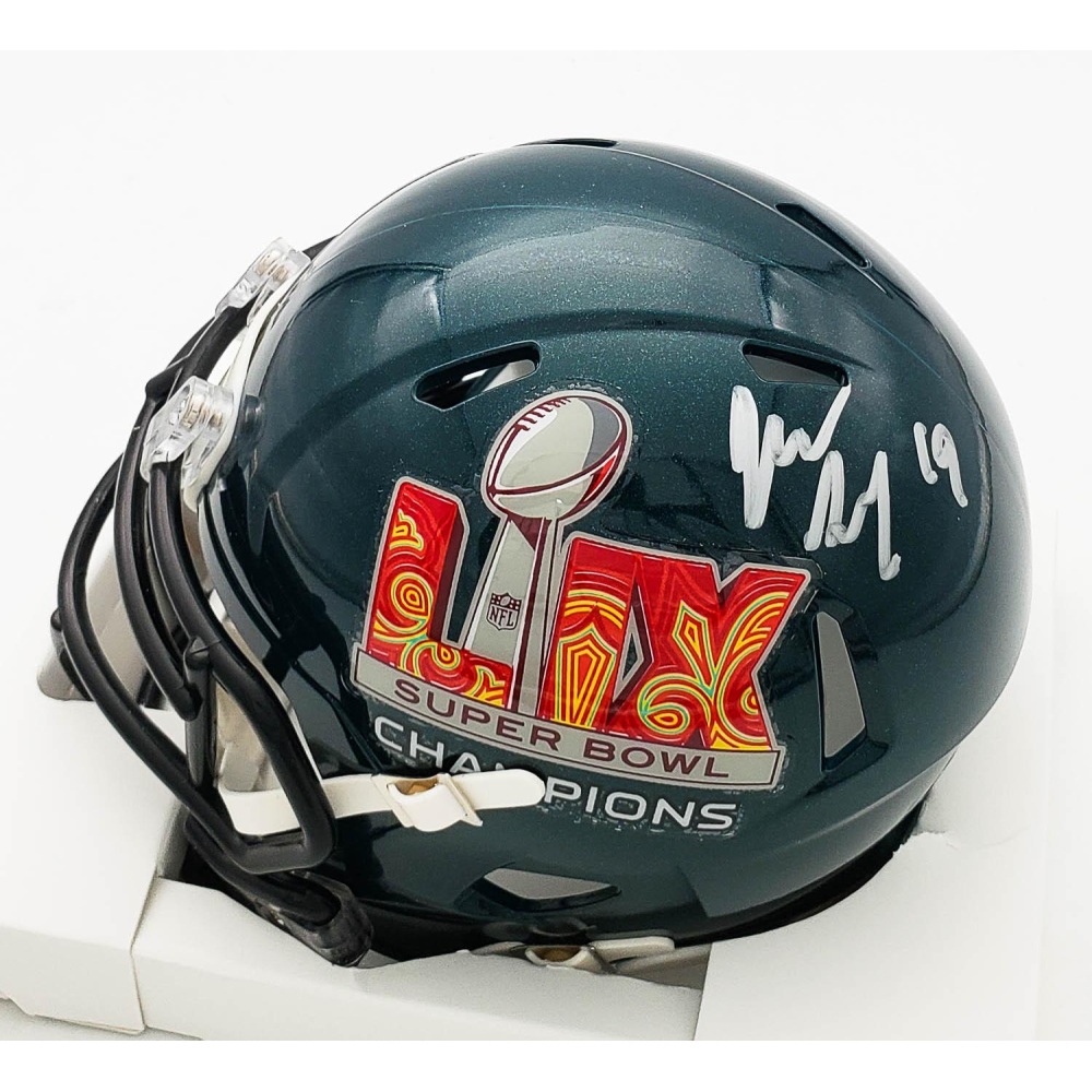 Josh Sweat Signed Philadelphia Eagles 'Super Bowl LIX' Speed Mini ...