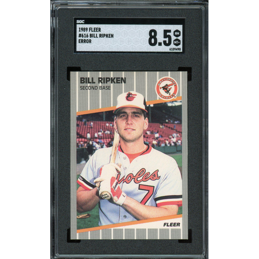 Bill Ripken 1989 Fleer F*** Face Error Card #616 SGC 8.5 | Auction of ...