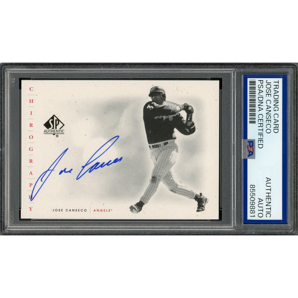 Jose Canseco 2001 Upper Deck SP Authentic Chirography Autograph Card ...