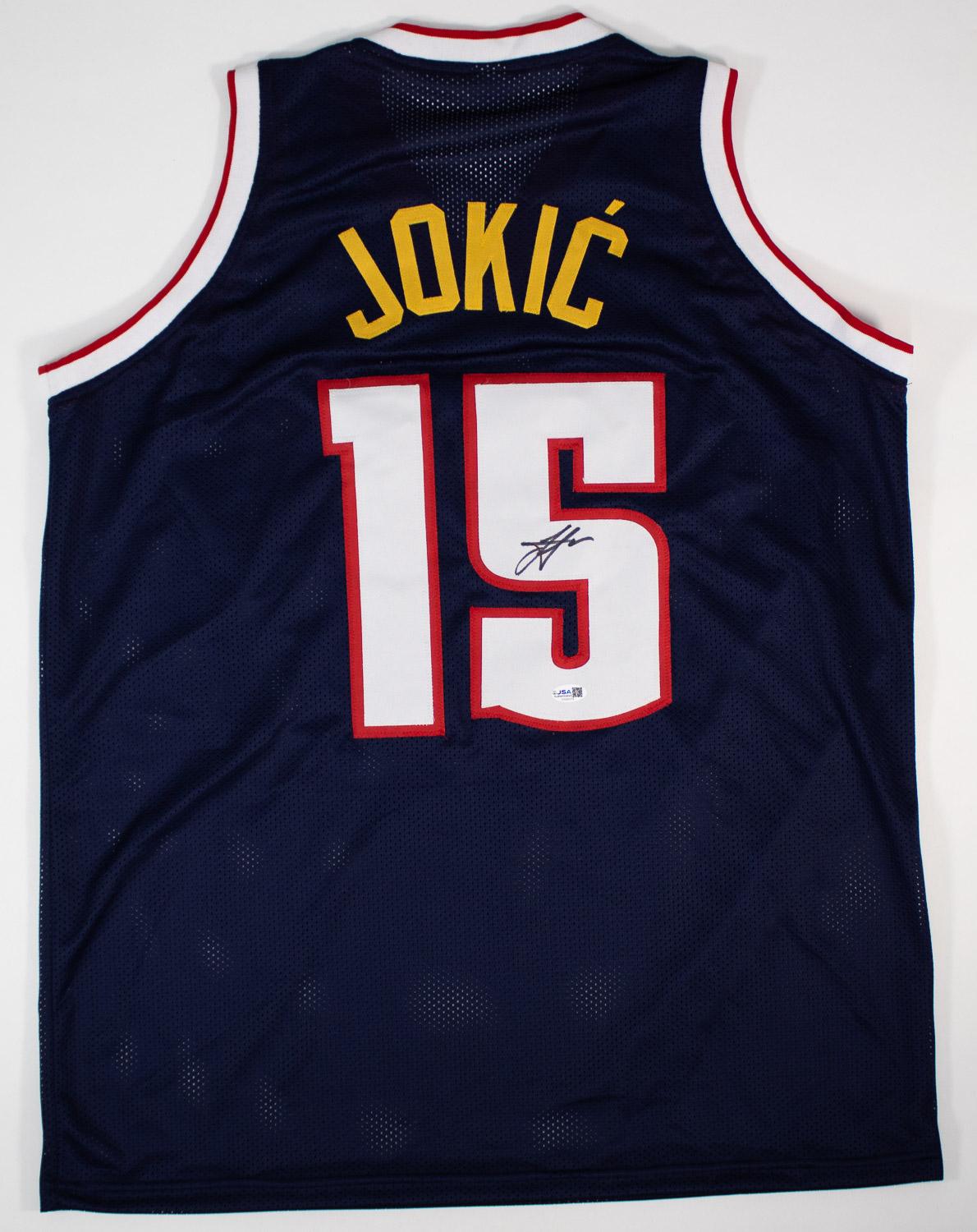 Nikola Jokic Signed Denver Nuggets Custom Jersey (JSA COA) | Auction of ...