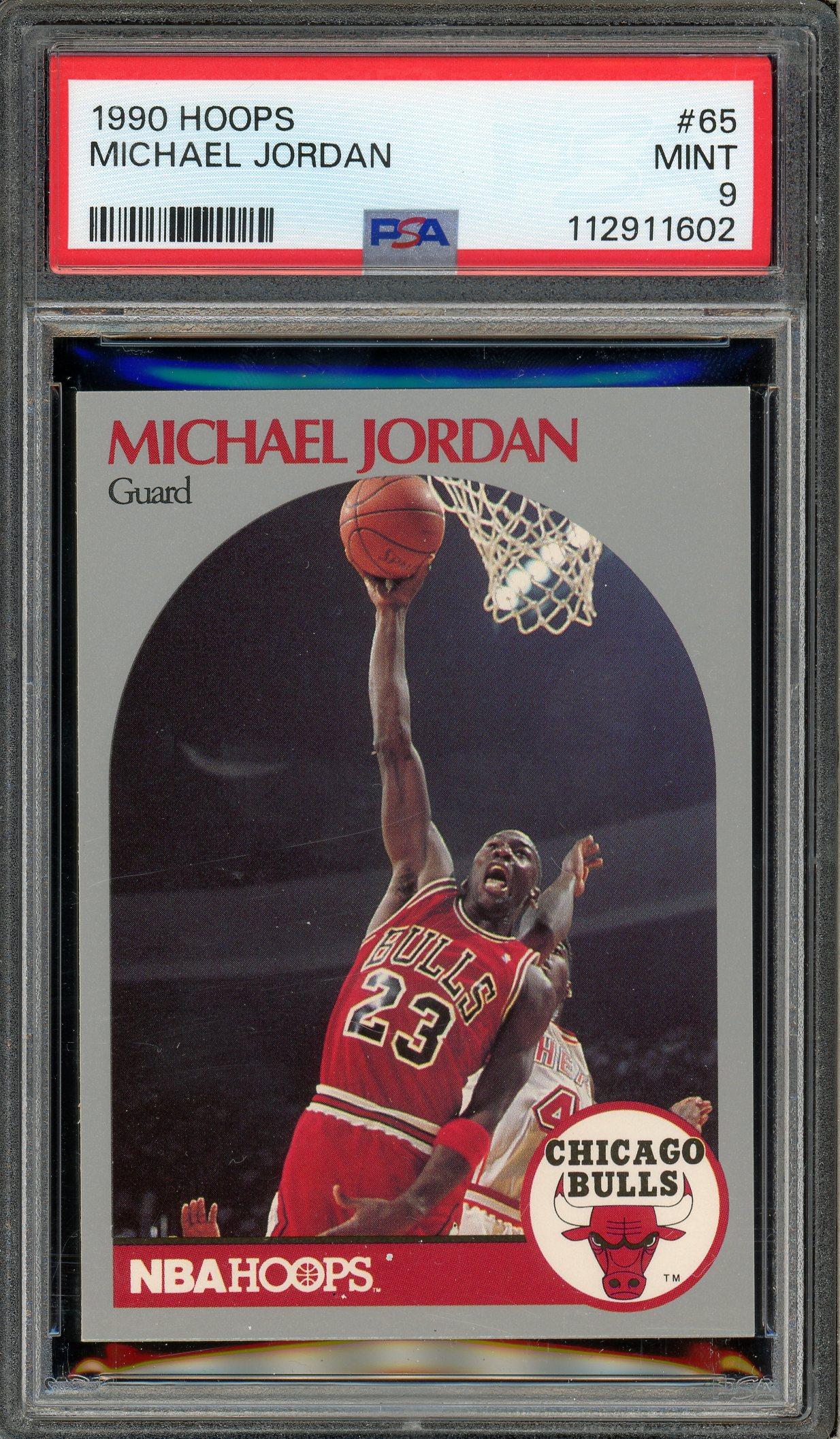 Michael Jordan 1990 Hoops Card #65 PSA 9 | Auction of Champions