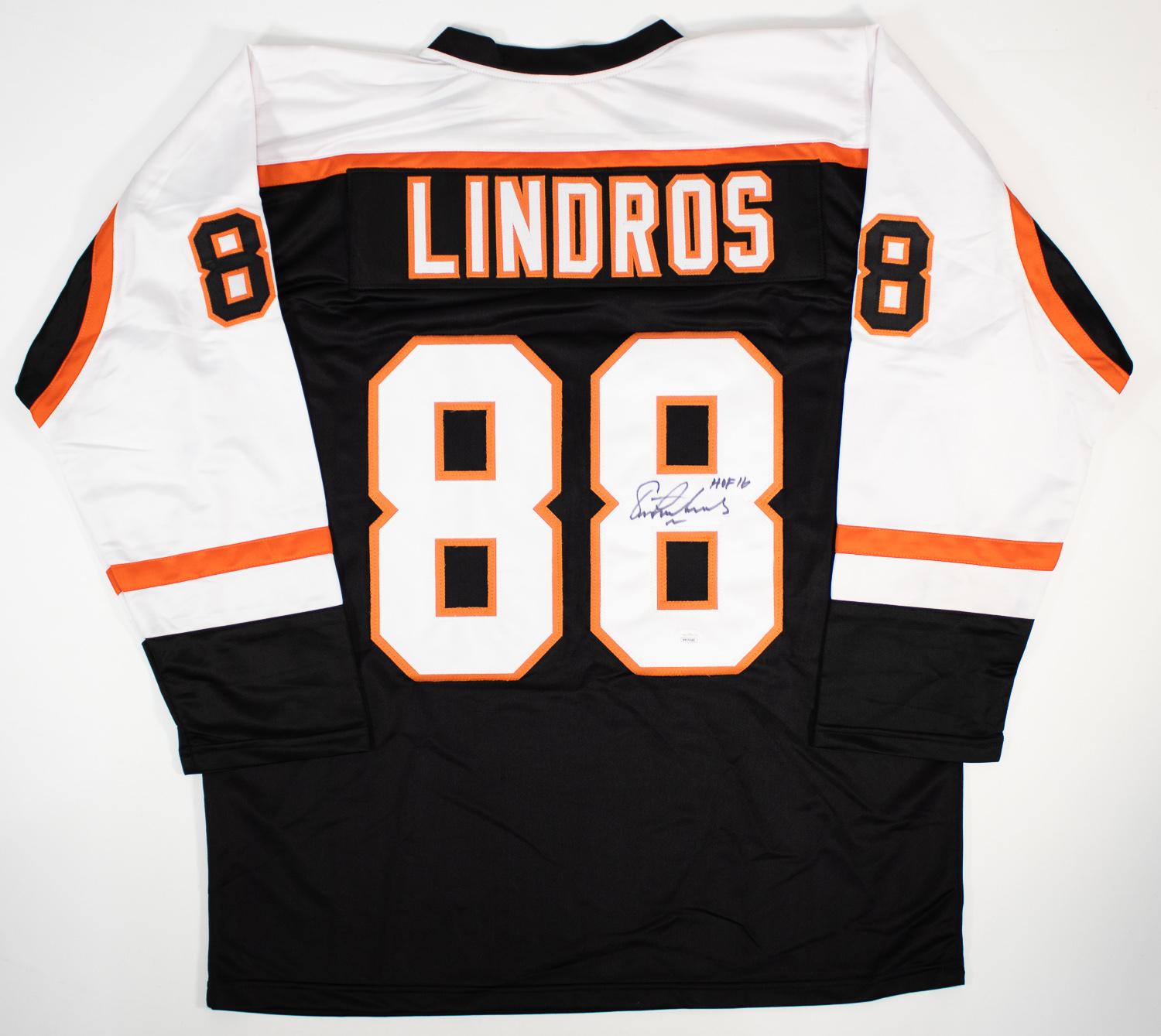 Eric Lindros "HOF 16" Signed Philadelphia Flyers Custom Jersey (JSA ...