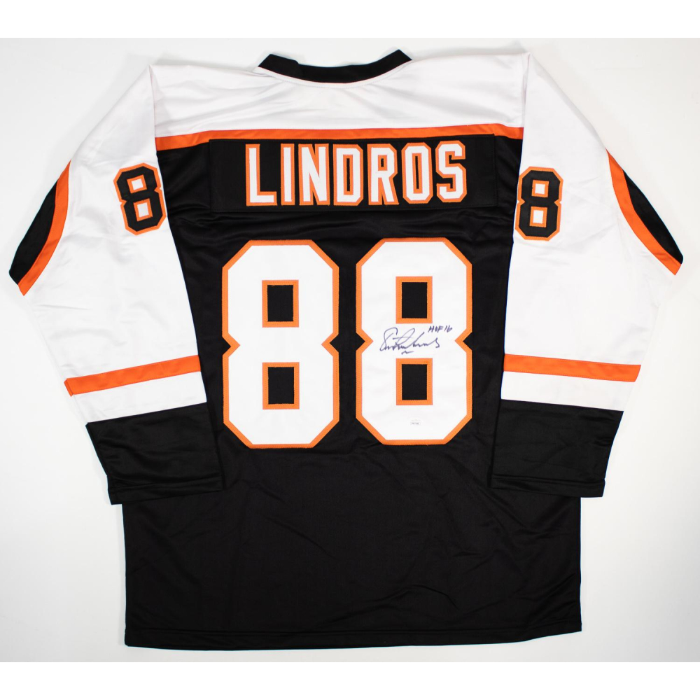 Eric Lindros "HOF 16" Signed Philadelphia Flyers Custom Jersey (JSA ...