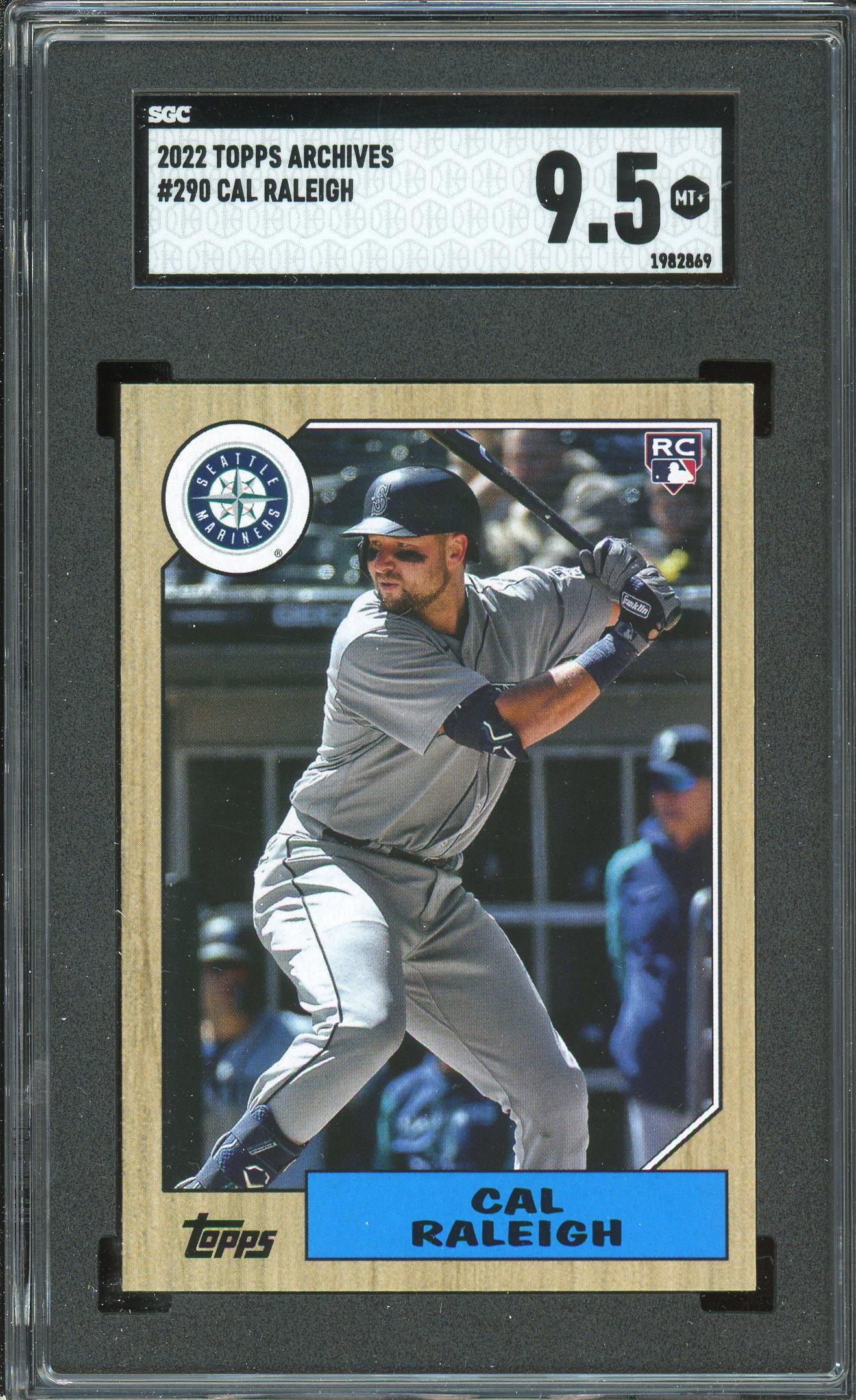 Cal Raleigh 2022 Topps Archives Rookie Card #290 SGC 9.5 | Auction of ...