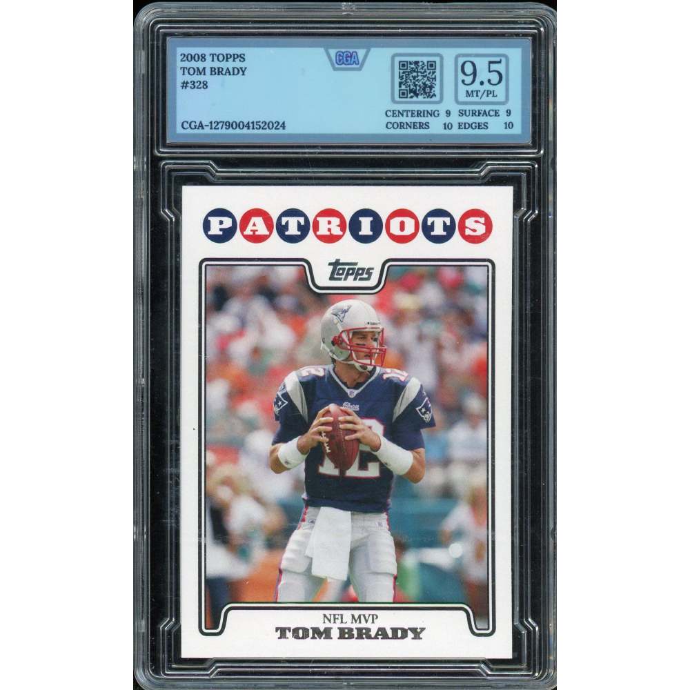 Tom Brady 2008 Topps Card #328 Encapsulated | Auction of Champions