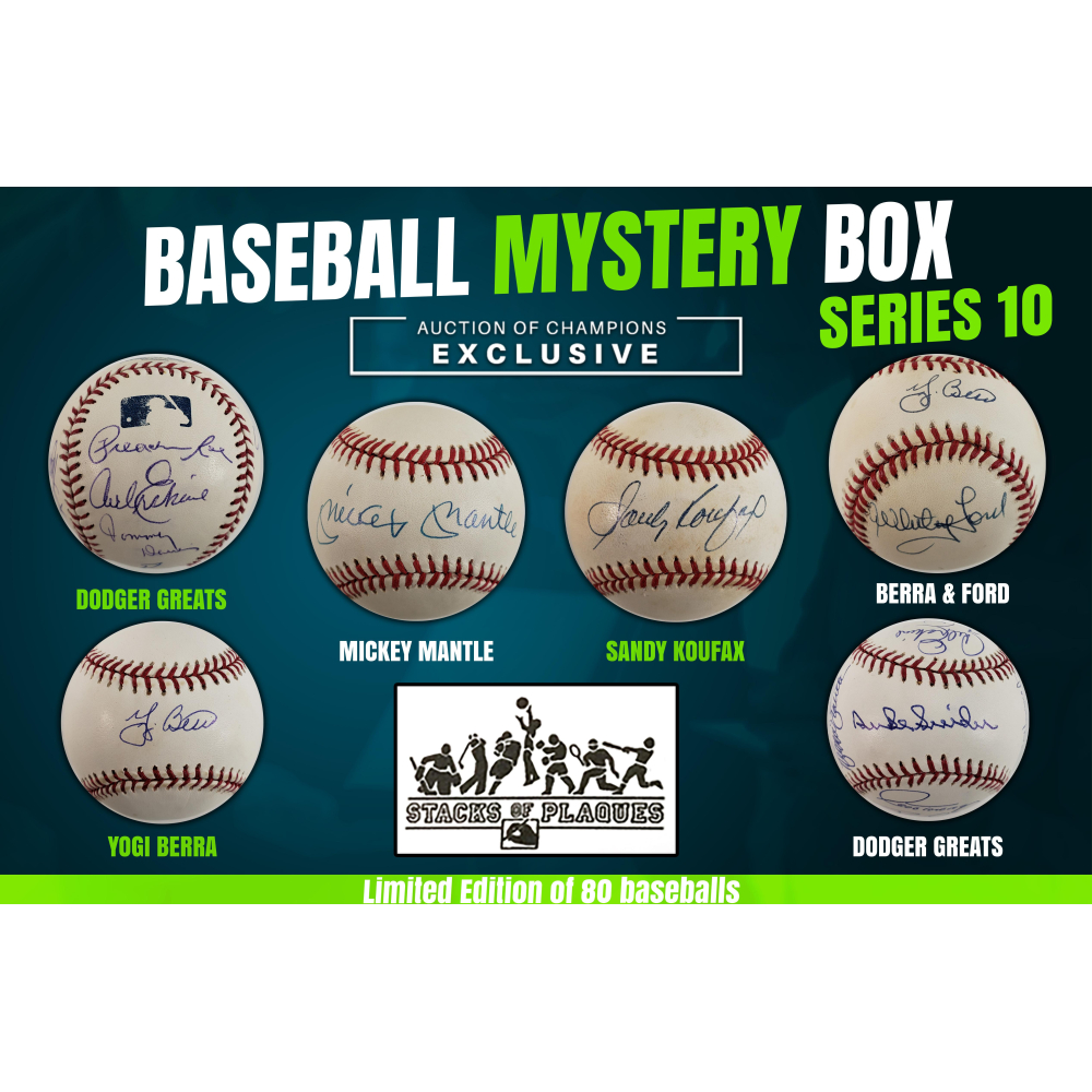 Stacks of Plaques Autographed Baseball Mystery Box Series 10: Limited ...