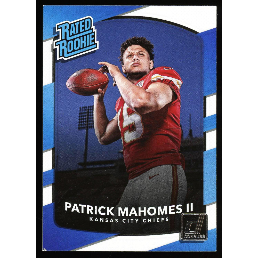 Patrick Mahomes II 2017 Donruss Rated Rookie Card #327 | Auction of ...