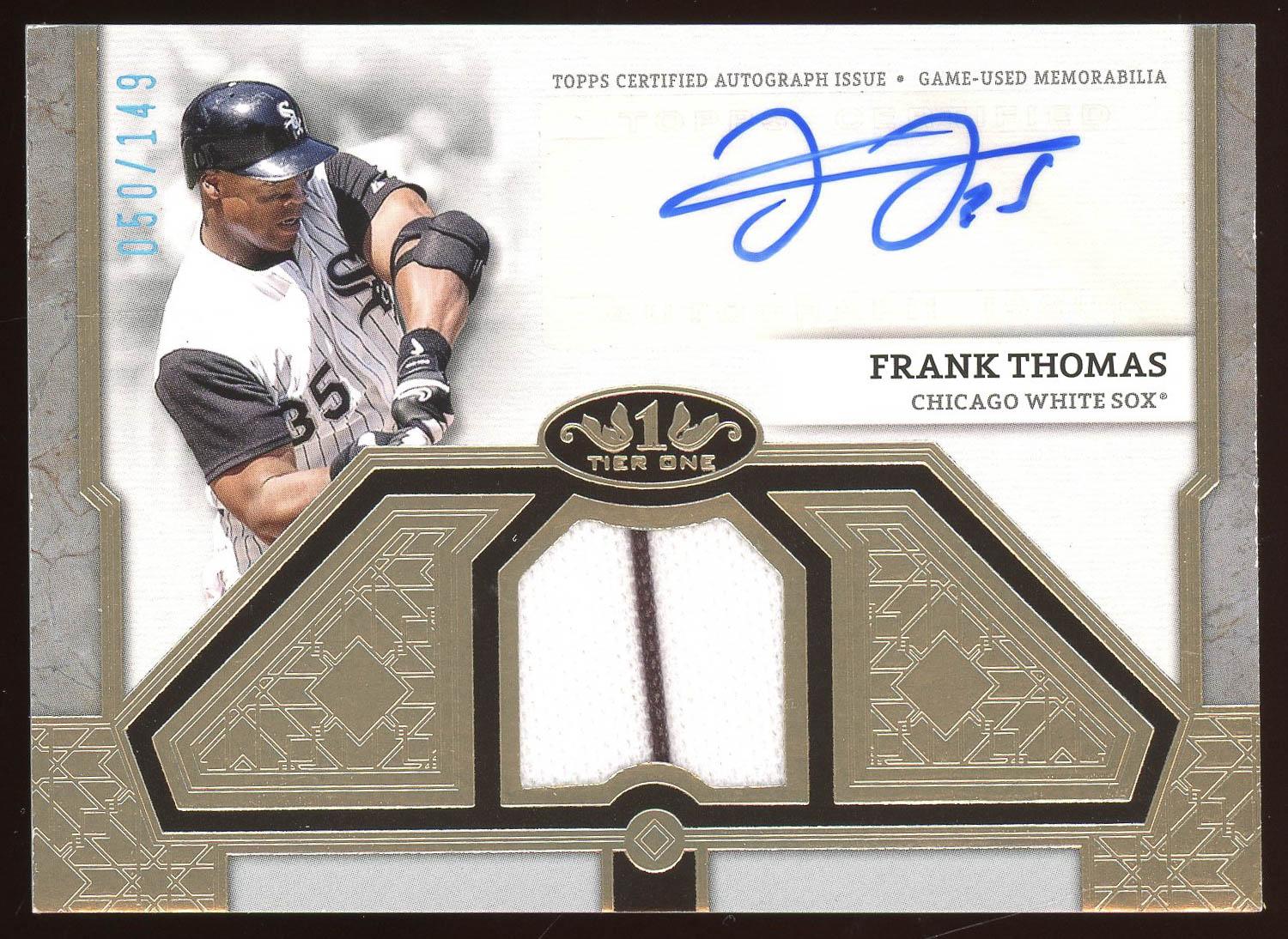 Frank Thomas 2024 Topps Tier One Autograph Card 50/149! | Auction of ...
