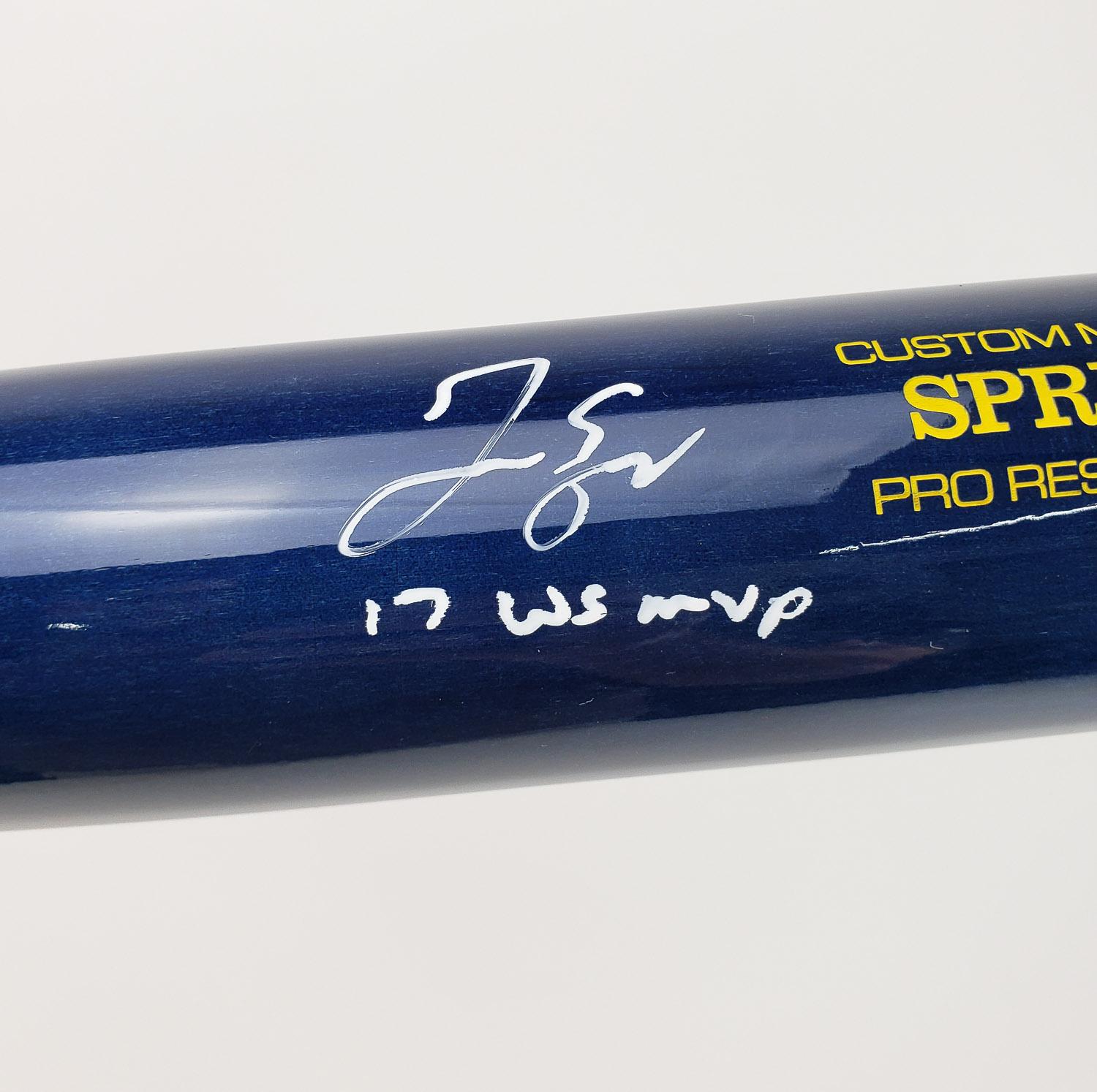 George Springer "17 WS MVP" Signed Victus Game Model Baseball Bat ...