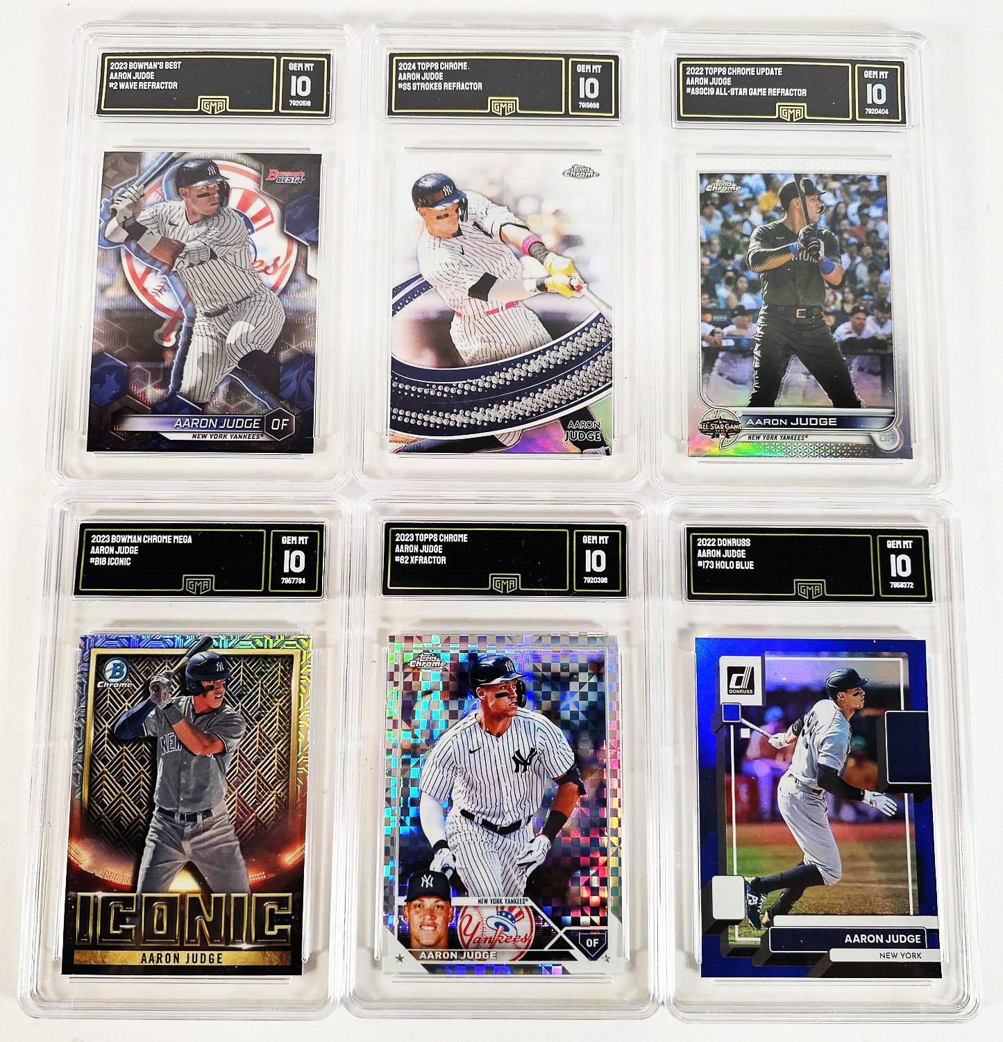 Lot of (6) Aaron Judge Encapsulated Cards | Auction of Champions