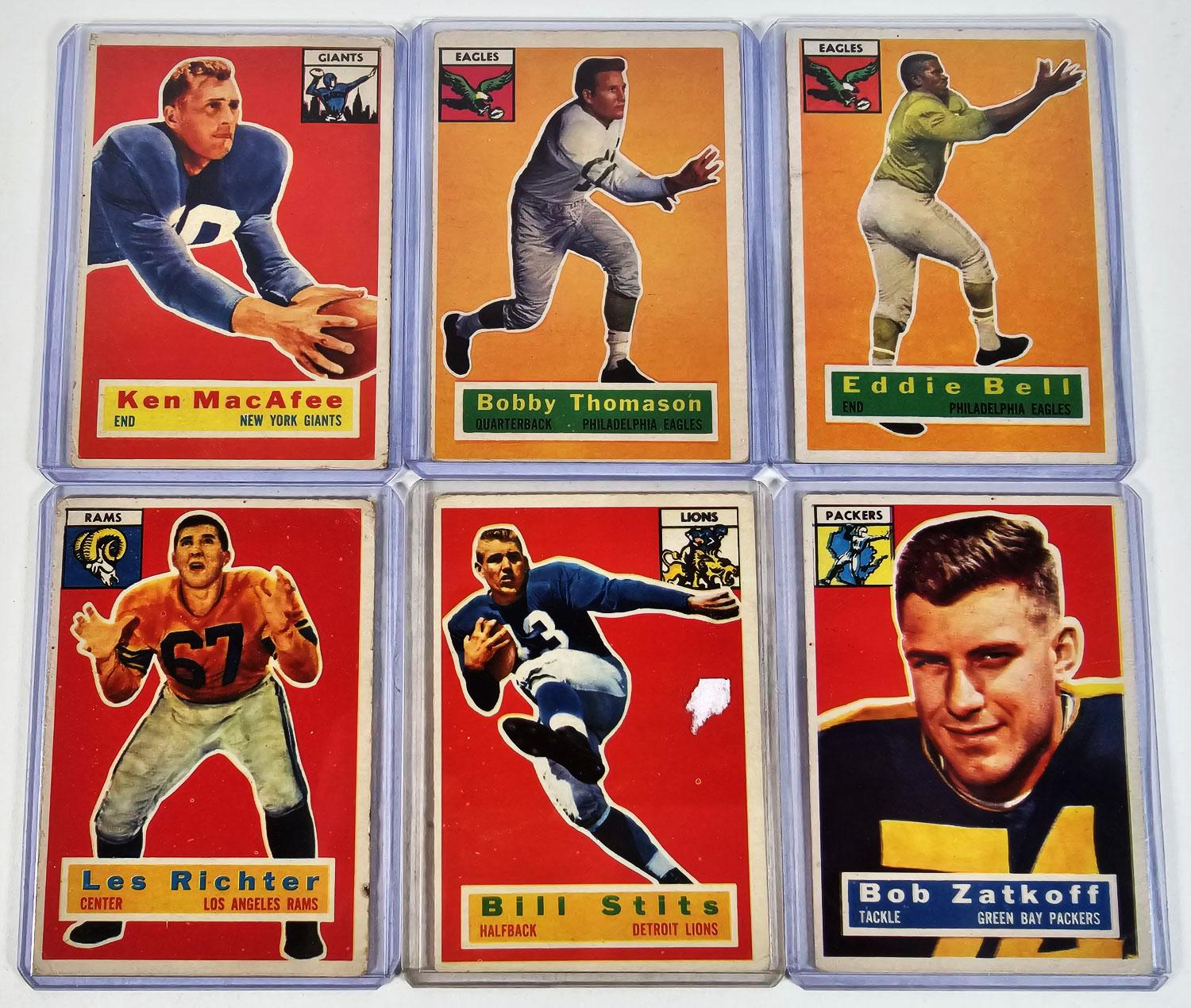Lot of (6) 1956 Topps Football Cards | Auction of Champions