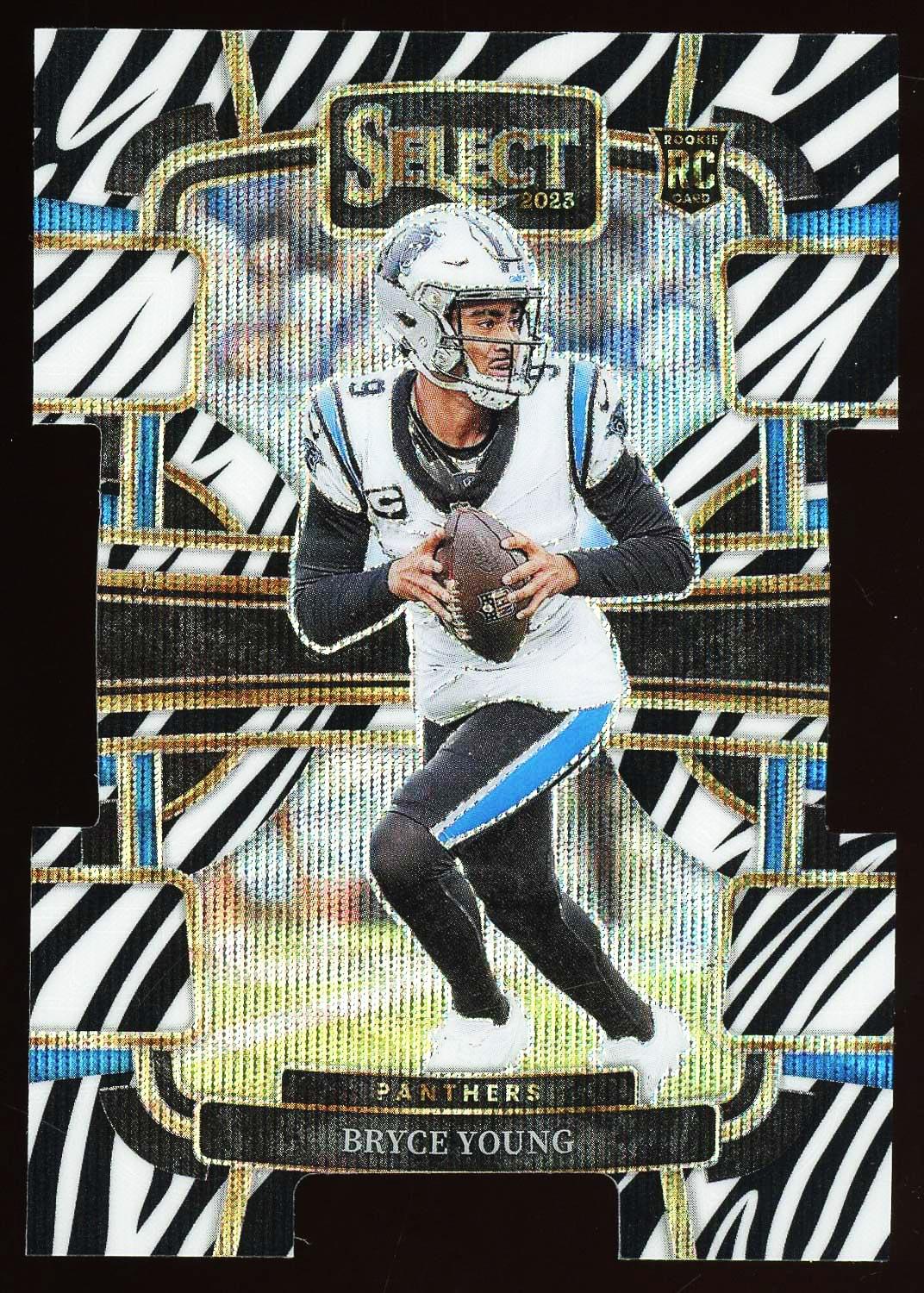 Bryce Young 2023 Panini Select Zebra Die Cut Rookie Card #14 | Auction ...