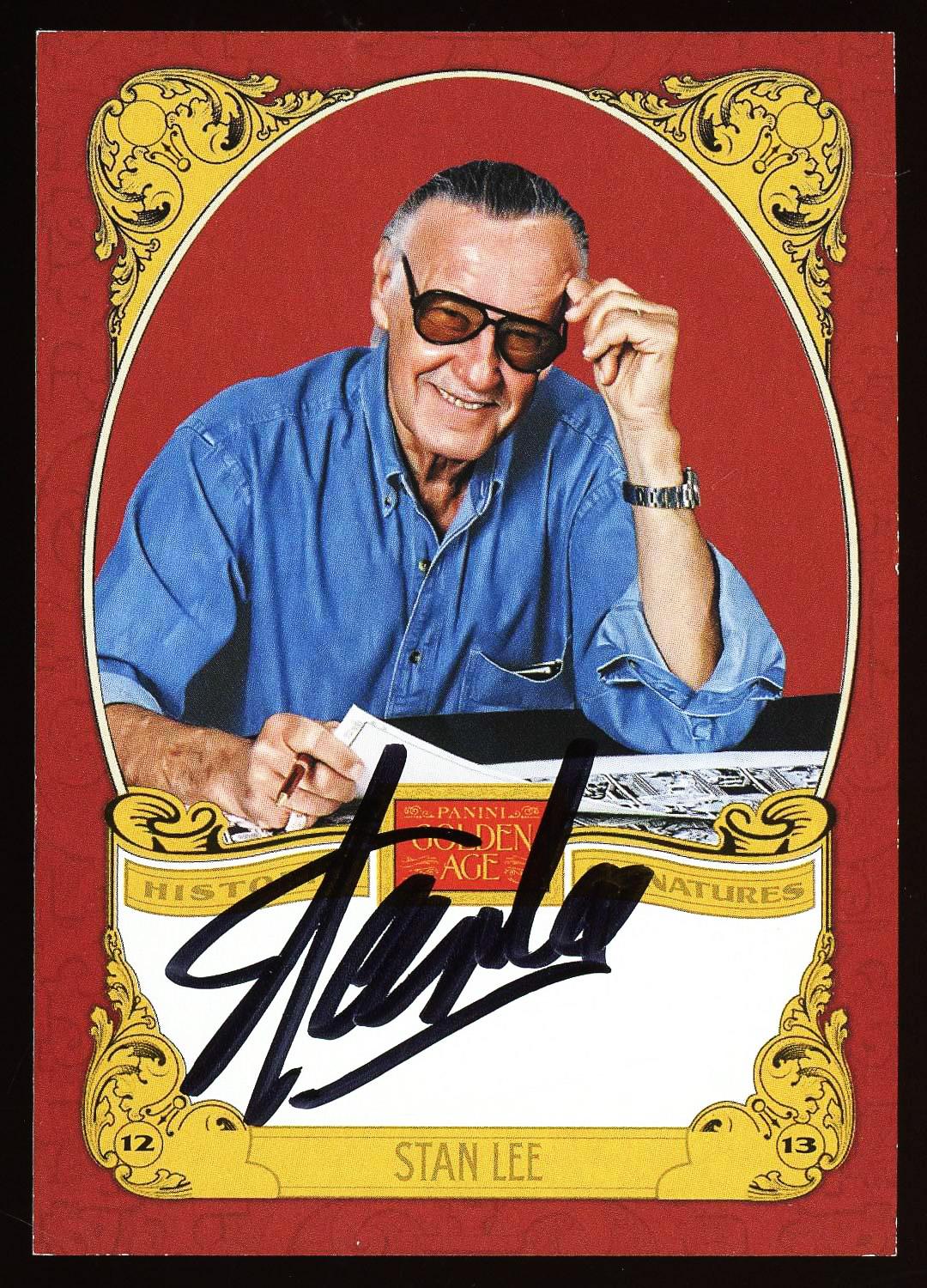 Stan Lee 2013 Panini Golden Age Autograph Card | Auction of Champions