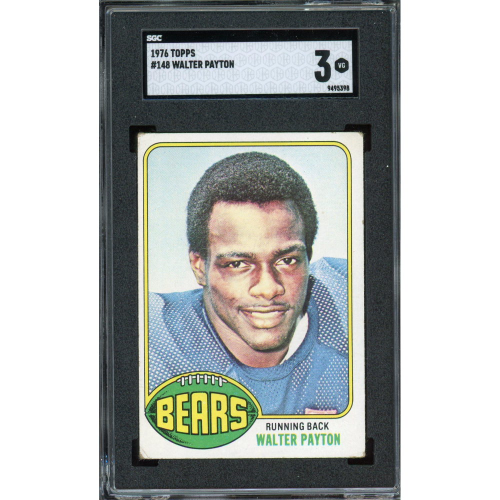 Walter Payton 1976 Topps Rookie Card #148 SGC 3 | Auction of Champions