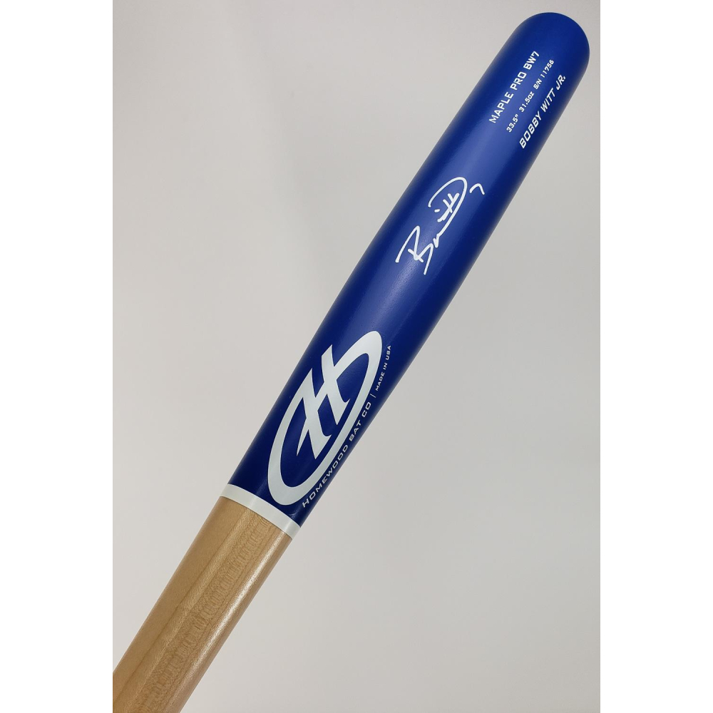 Bobby Witt Jr. Signed Homewood BW7 Game Model Baseball Bat (Beckett ...