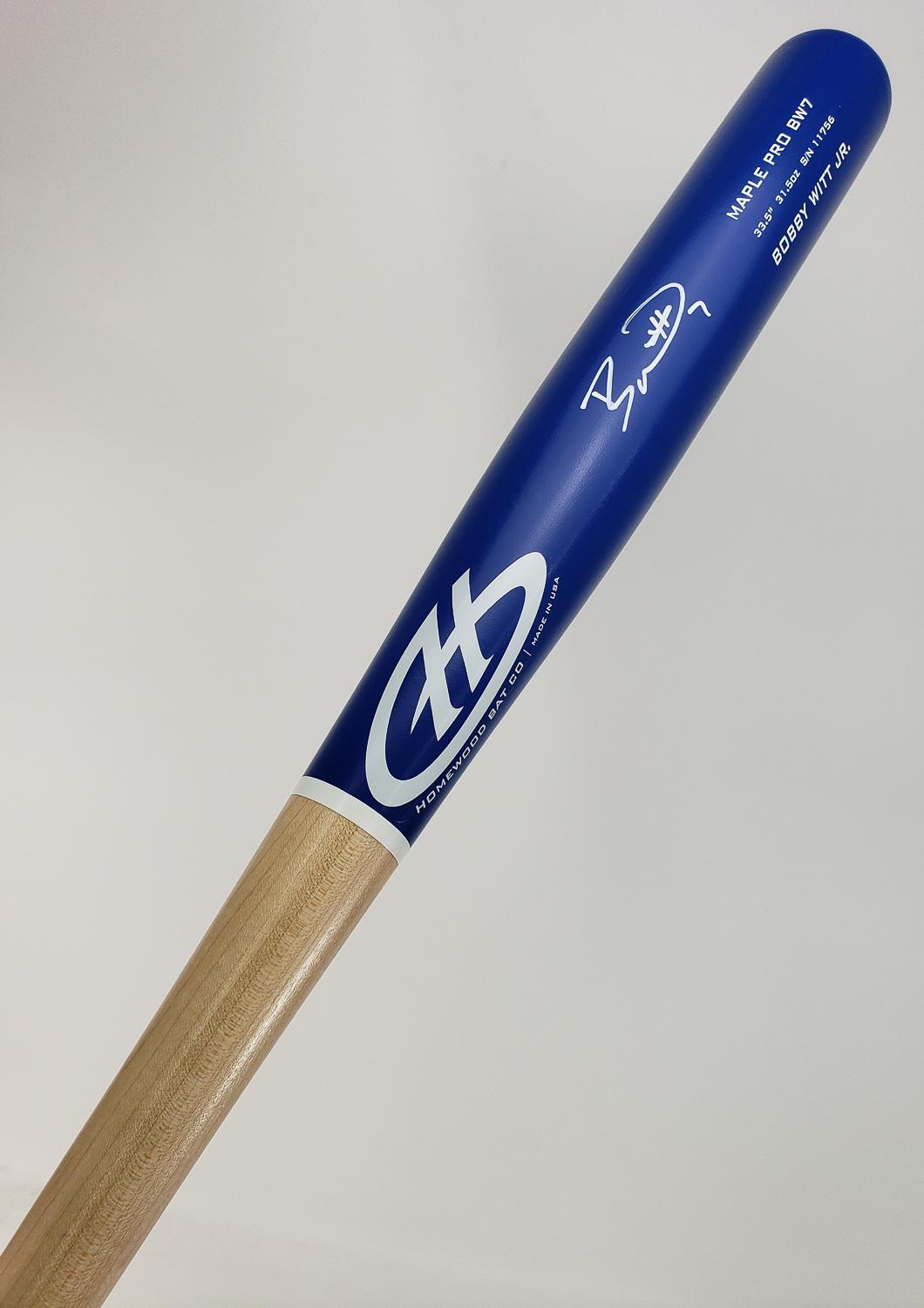 Bobby Witt Jr. Signed Homewood BW7 Game Model Baseball Bat (Beckett ...