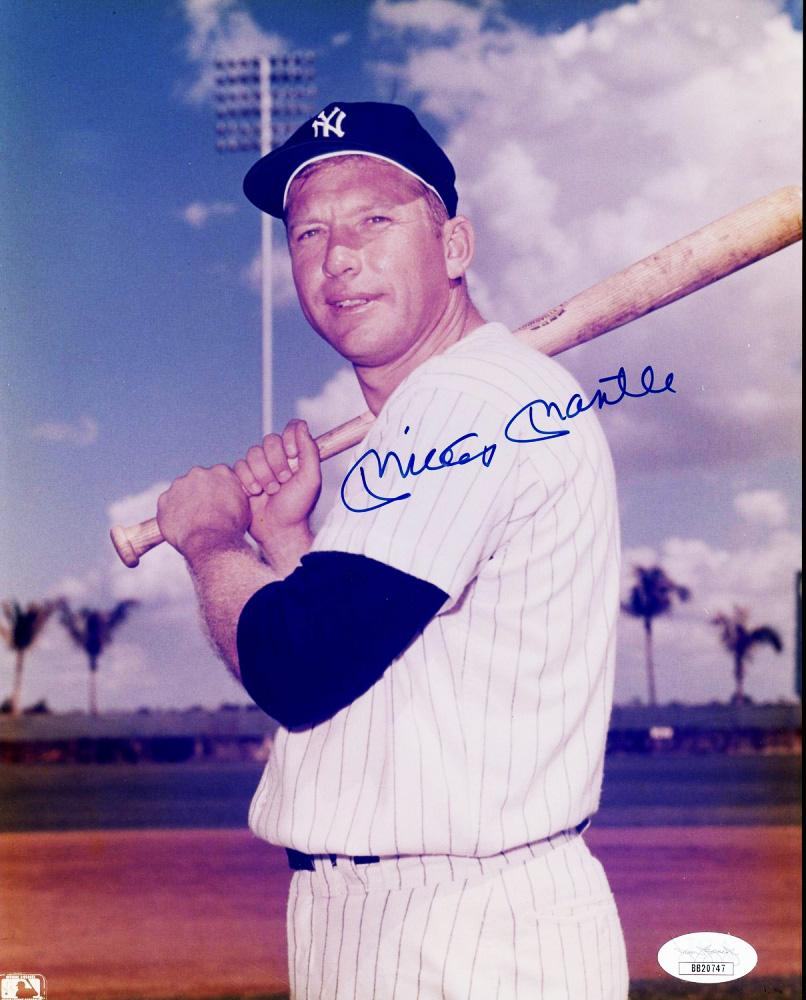 Mickey Mantle Signed New York Yankees 8x10 Photo (JSA LOA) Autograph ...