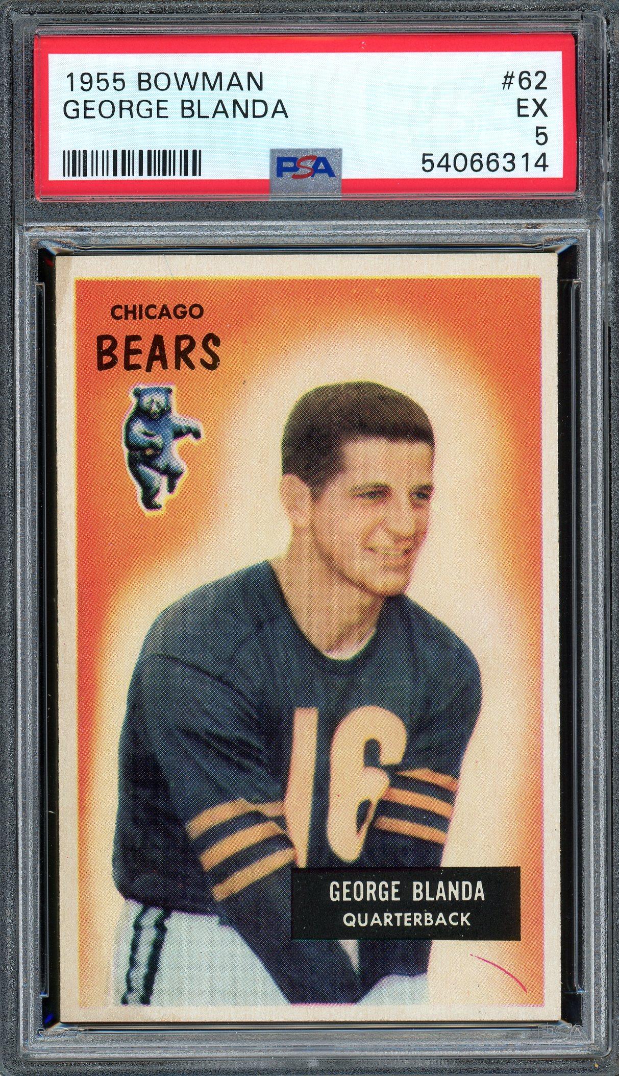 George Blanda 1955 Bowman Card #62 PSA 5 | Auction of Champions