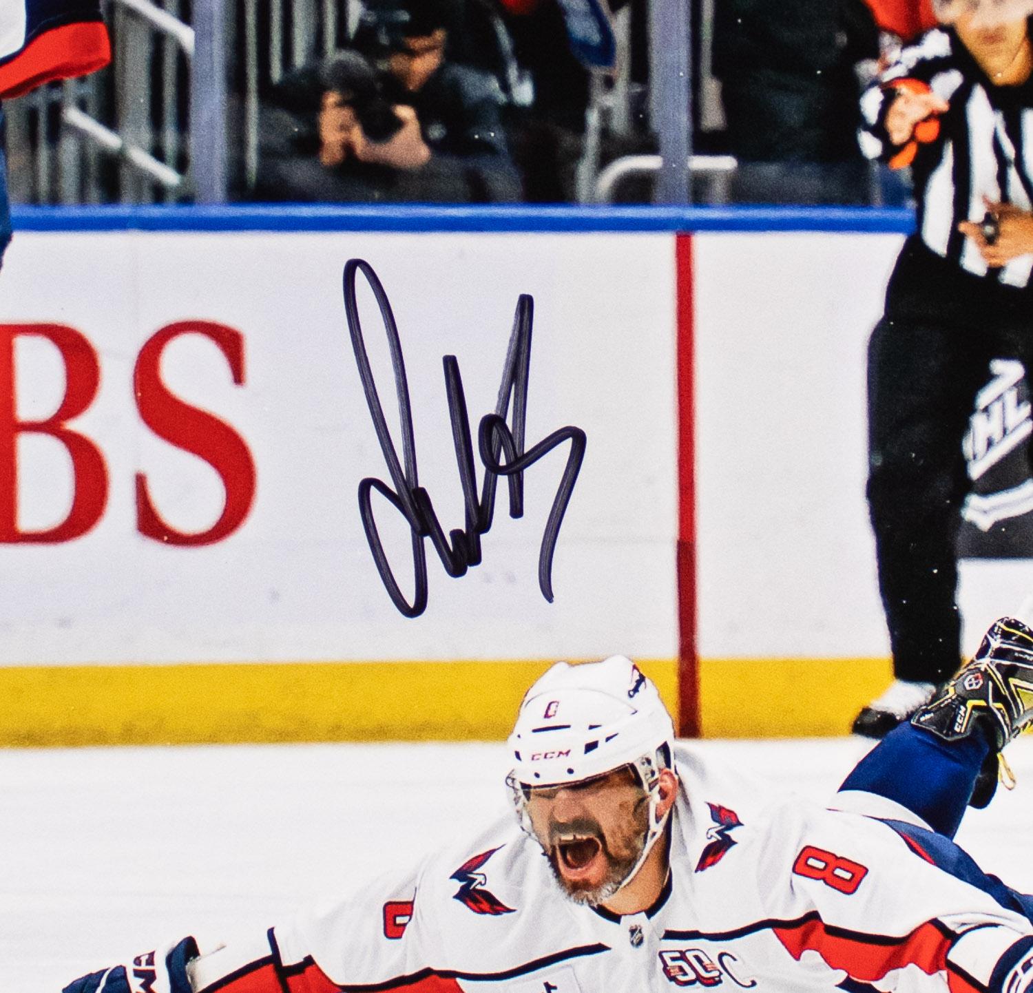 Alexander Ovechkin Signed Record Breaking 895th Goal Washington ...