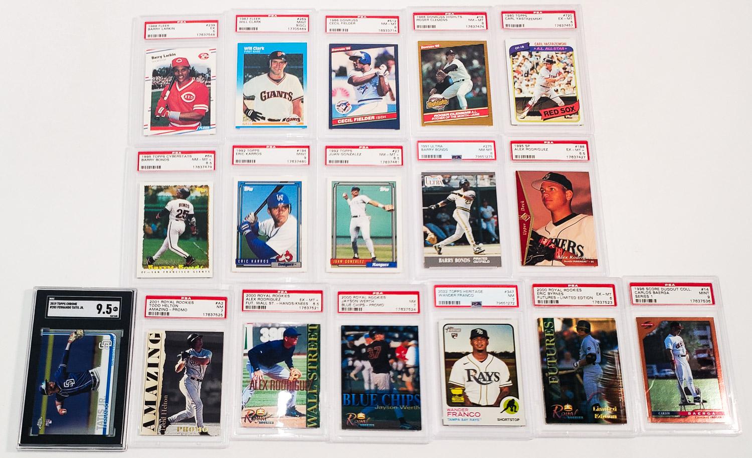 Lot of (17) Graded Baseball Cards w/ (16) PSA & (1) SGC | Auction of ...