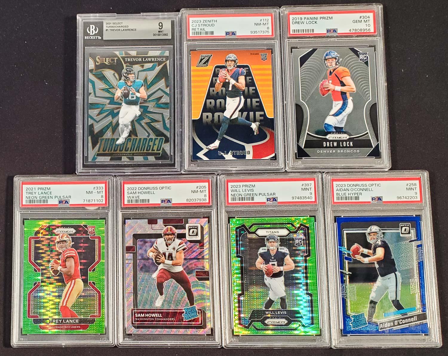 Lot of (7) Graded Rookie Cards (Mostly PSA) | Auction of Champions