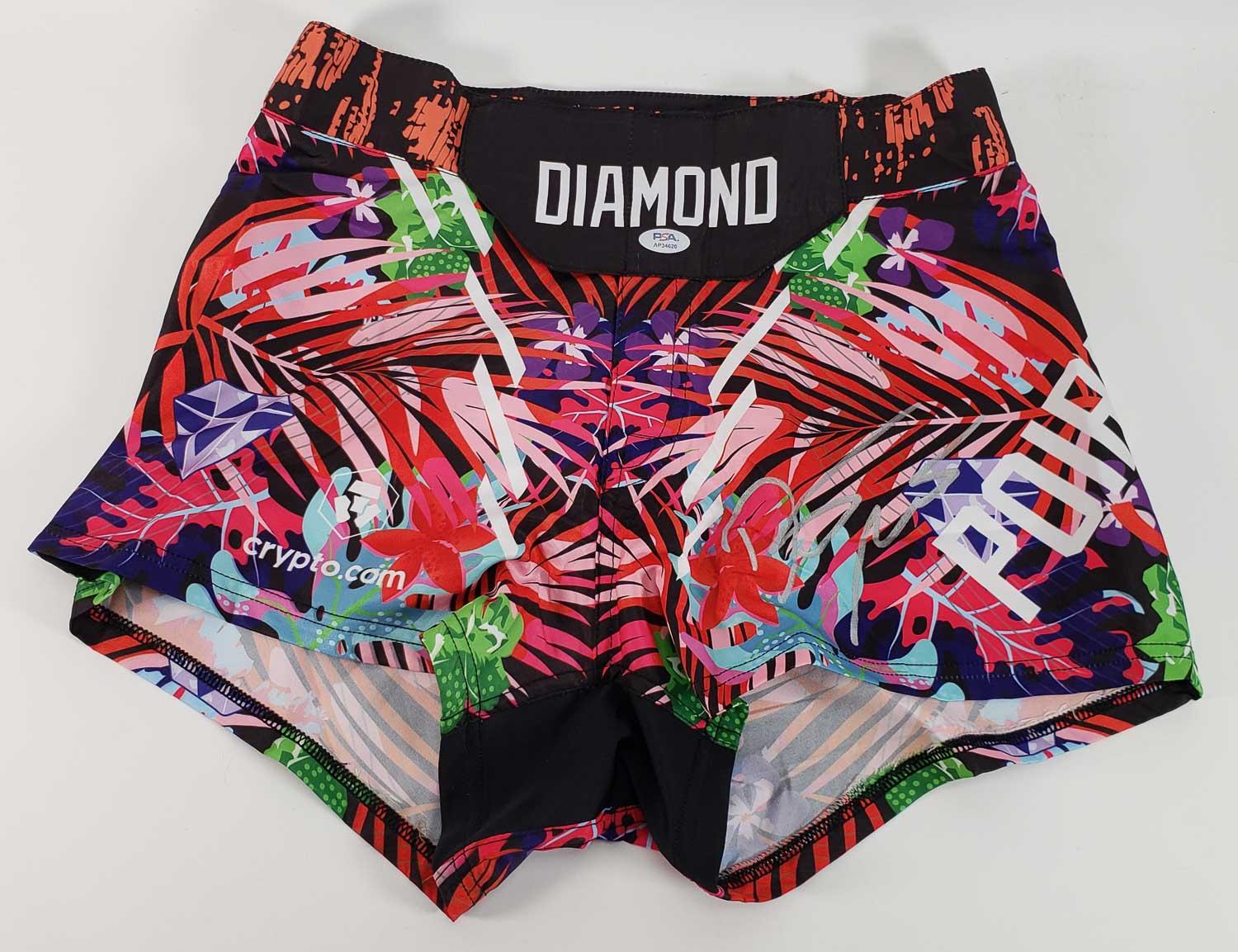 Dustin Poirier Signed 'Diamond' UFC Fight Shorts (PSA/DNA) | Auction of ...