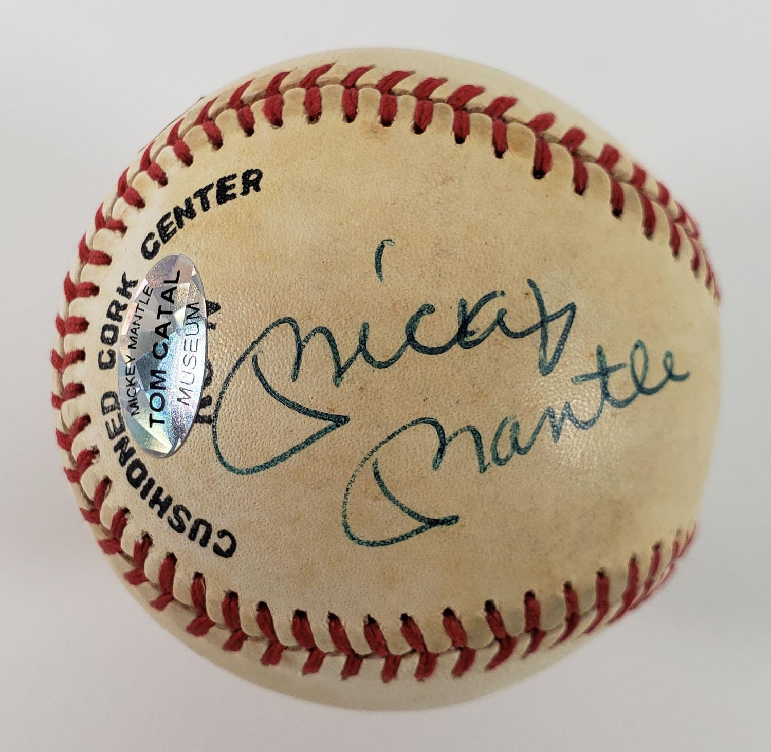 Mickey Mantle, Willie Mays & Hank Aaron Signed ONL Feeney Baseball (JSA ...