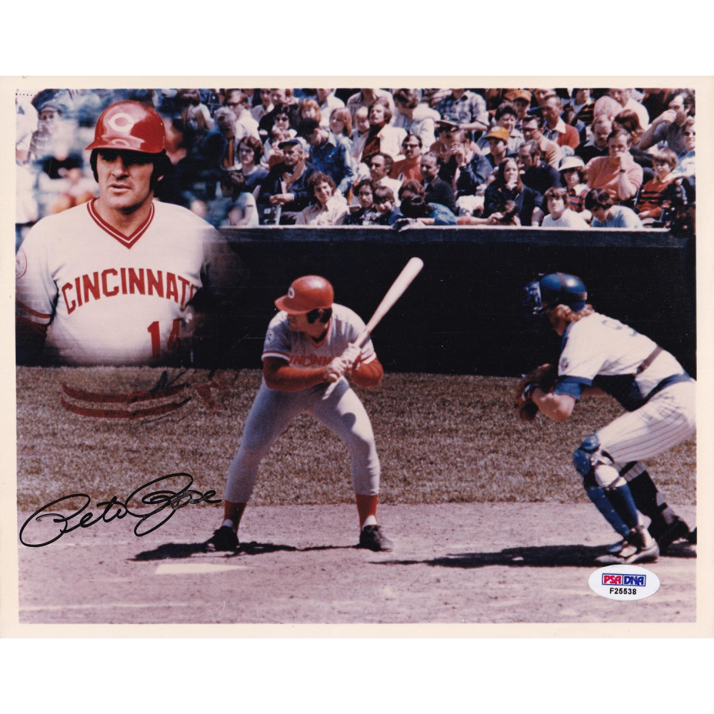 Pete Rose Signed Cincinnati Reds 8x10 Photo (PSA/DNA COA) | Auction of ...