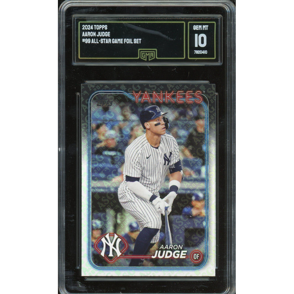 Aaron Judge 2024 Topps All Star Game Foil Set Card #99 Encapsulated ...