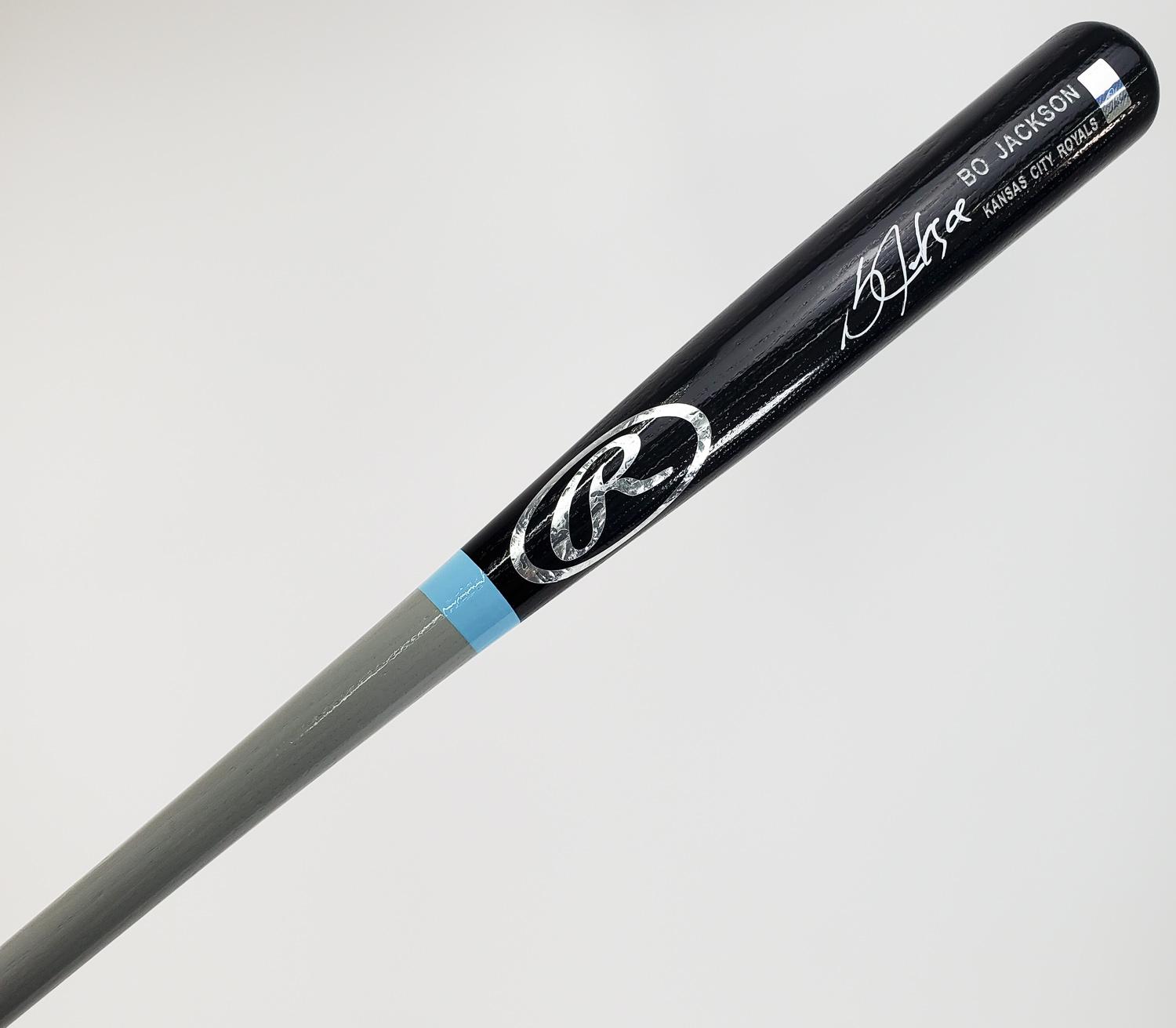 Bo Jackson Signed Rawlings Player Model Baseball Bat (Beckett Witness ...