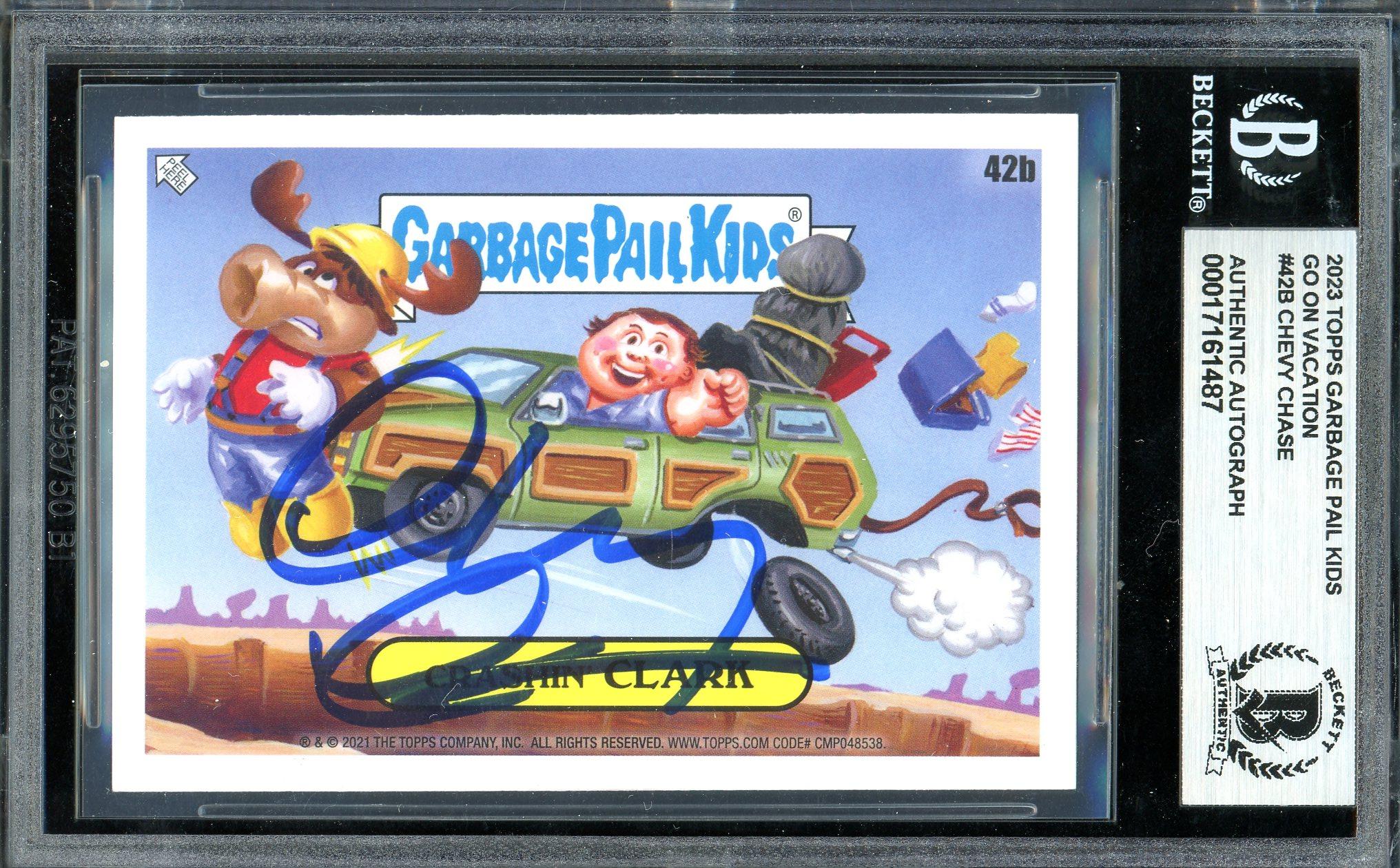 Chevy Chase Signed 2023 Topps Garbage Pail Kids Go On Vacation Card BAS ...