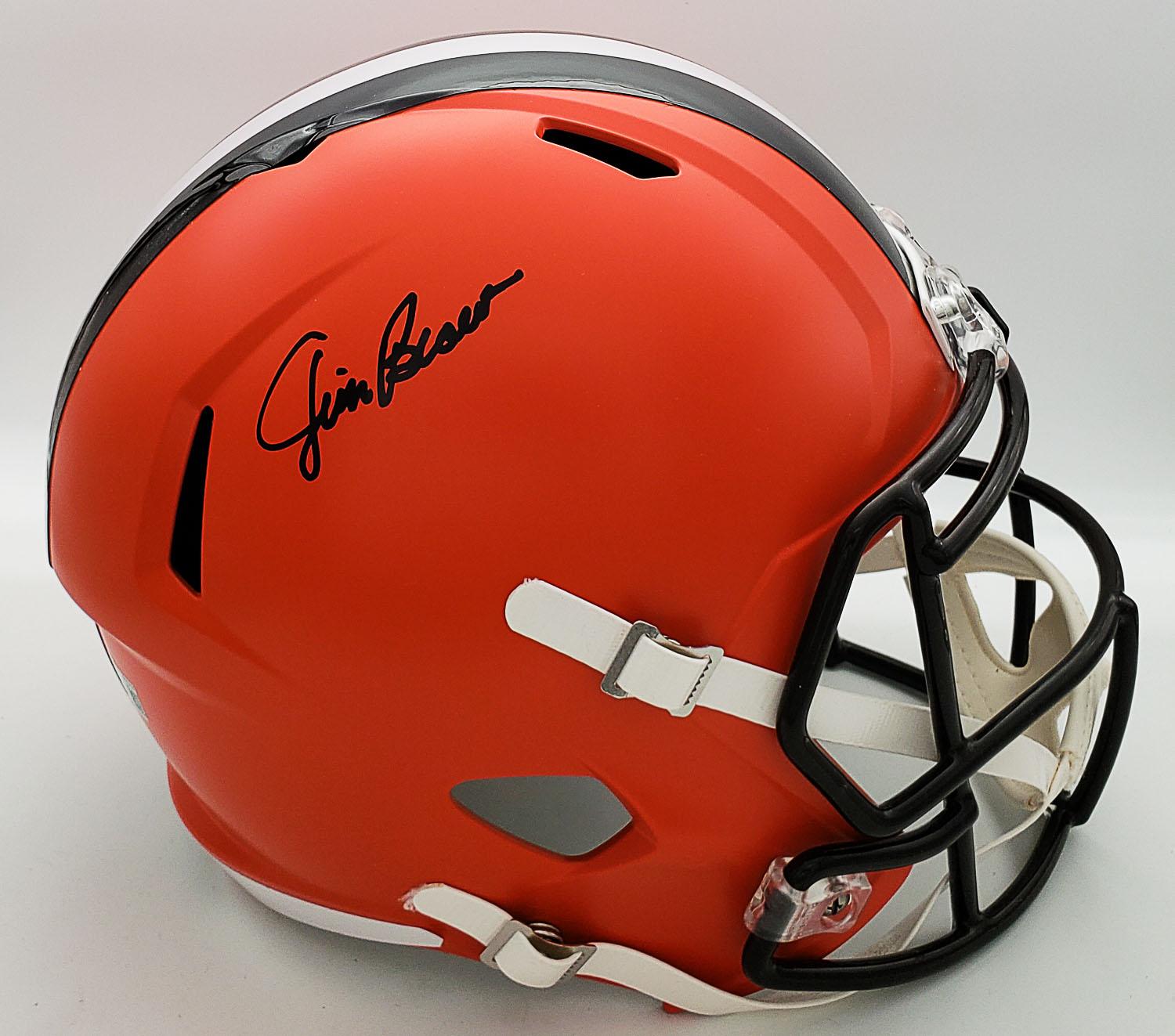 Jim Brown Signed Full Size Replica Cleveland Browns Speed Helmet ...
