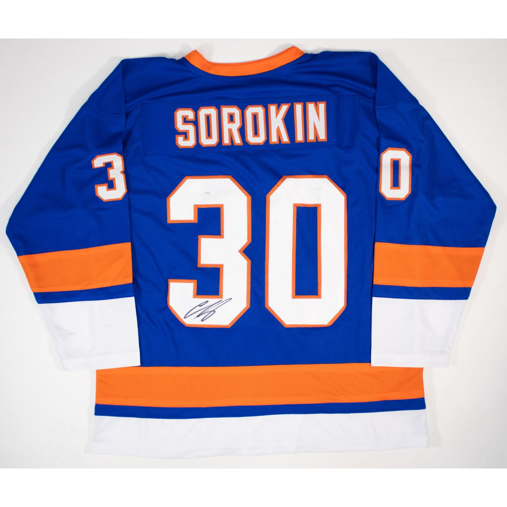 Ilya Sorokin Signed New York Islanders Custom Royal Blue Jersey (JSA ...
