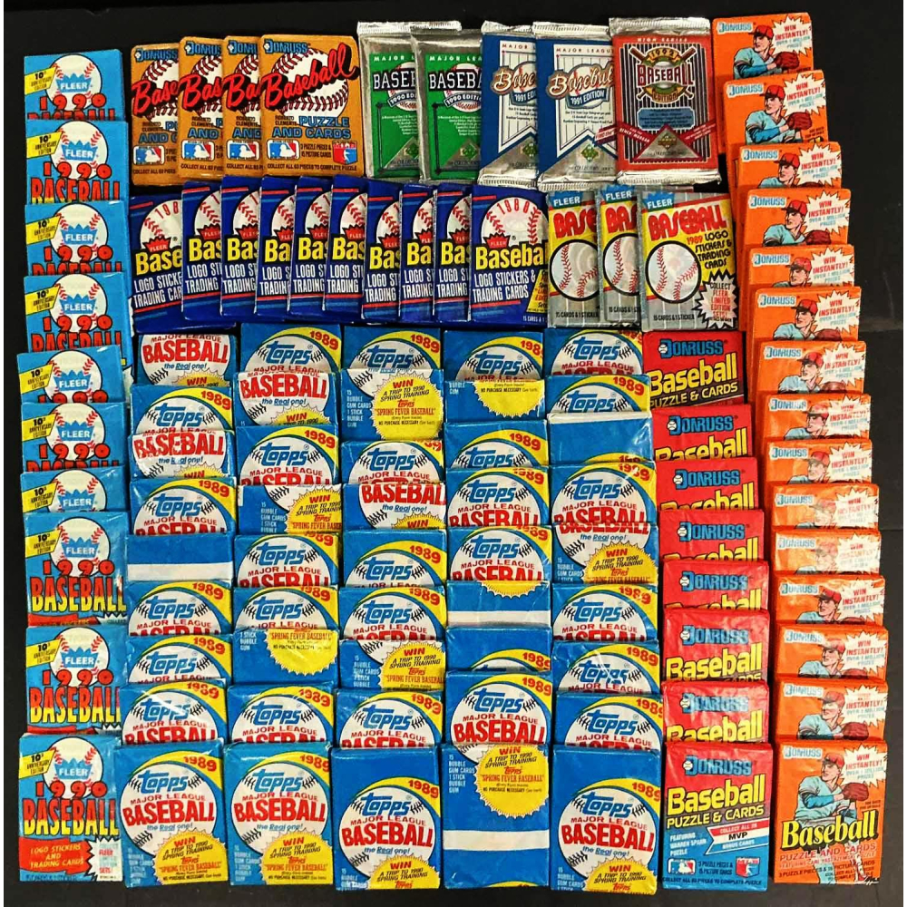Lot of (100) Sealed Baseball Card Wax Packs | Auction of Champions