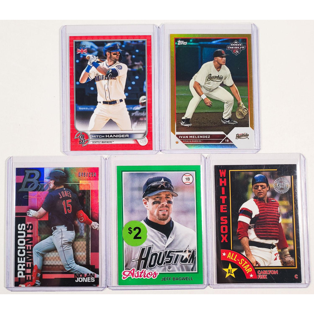Lot of (5) Serial Numbered Baseball Cards | Auction of Champions